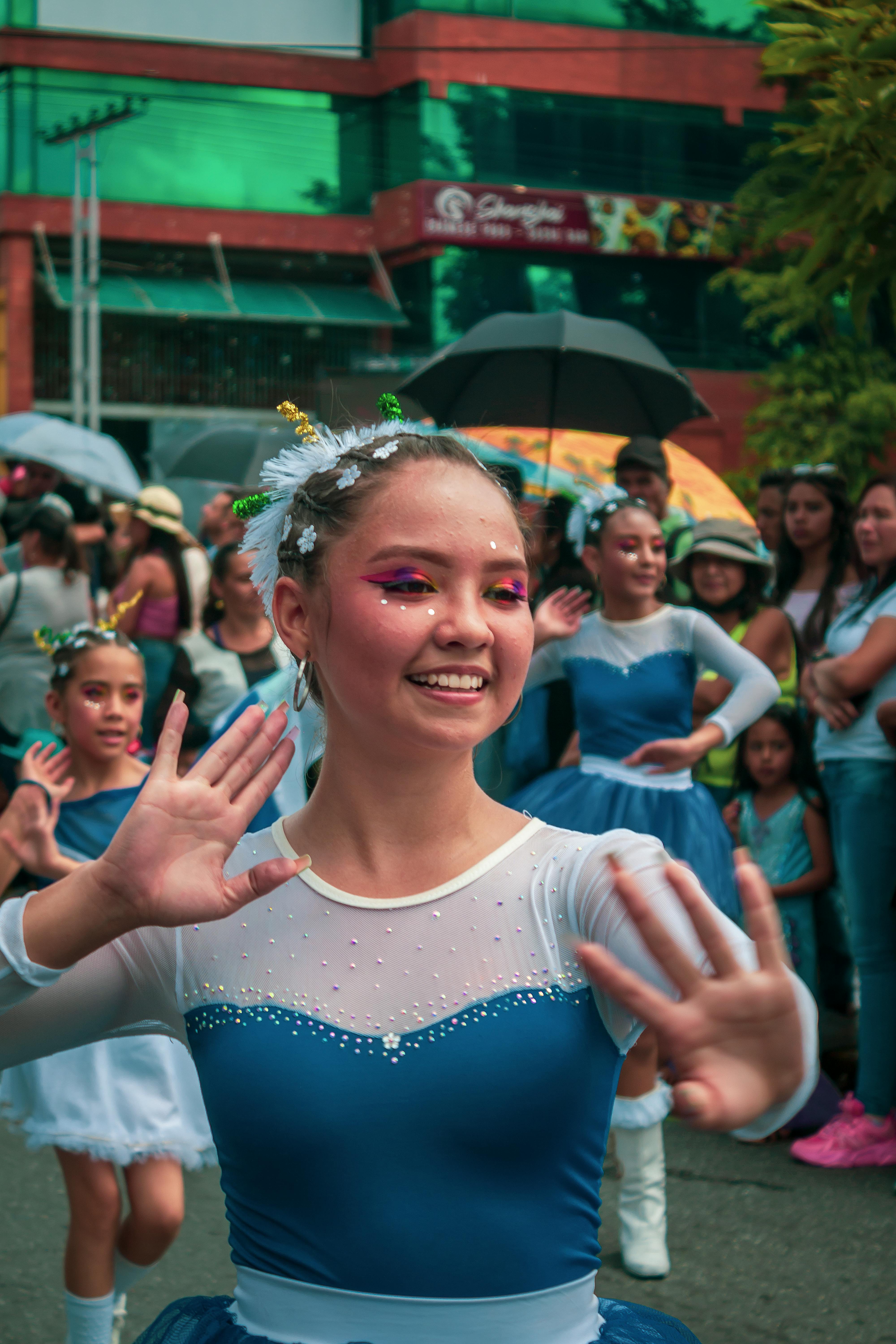 Smiling Dancer during Parade · Free Stock Photo