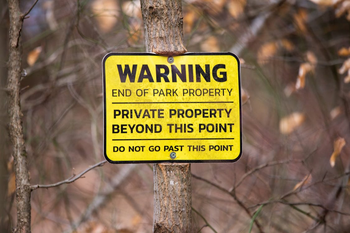 Private Property Warning Sign · Free Stock Photo Private Property Warning Sign · Free Stock Photo