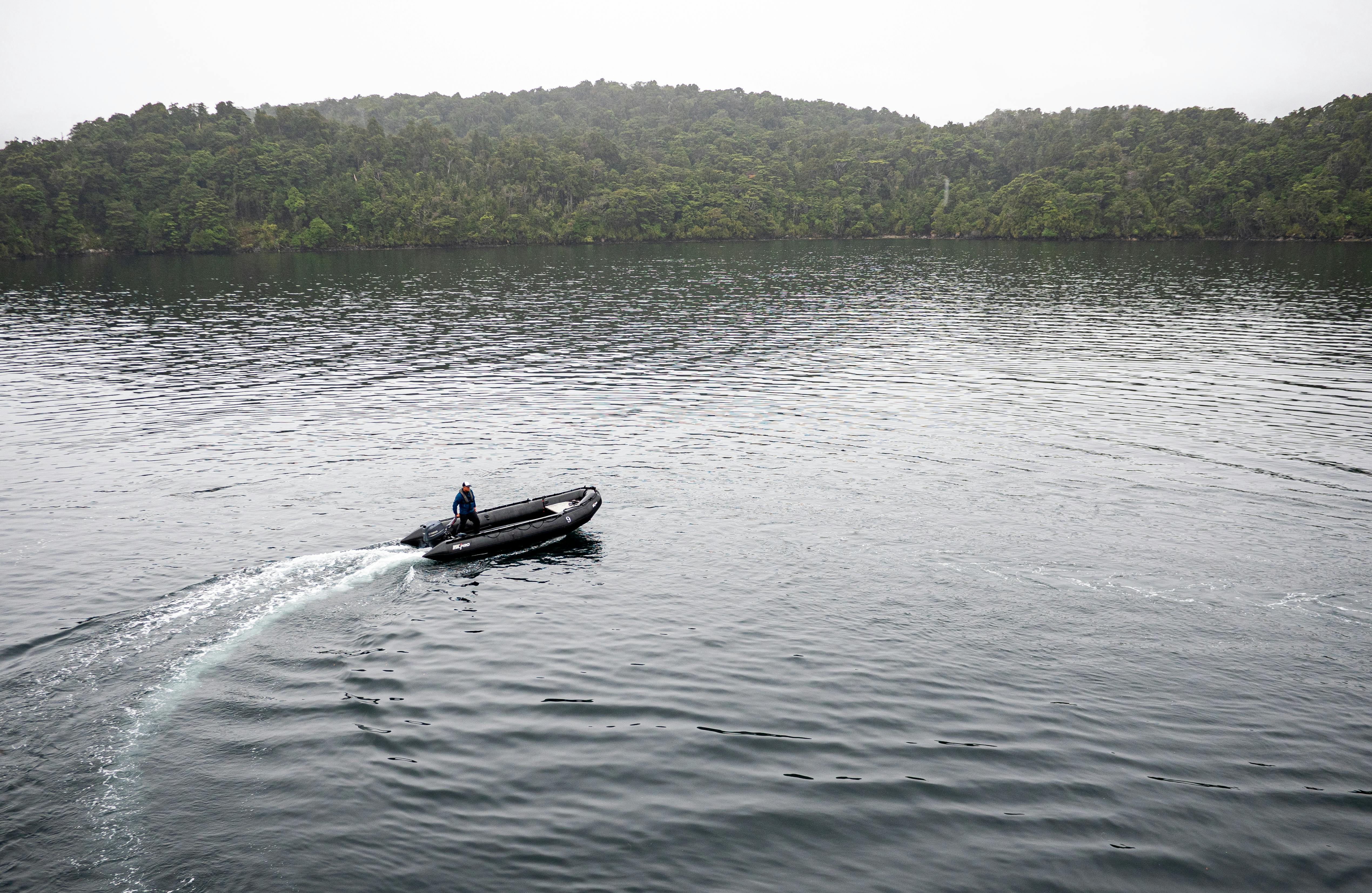 Man on Motorboat on Lake · Free Stock Photo
