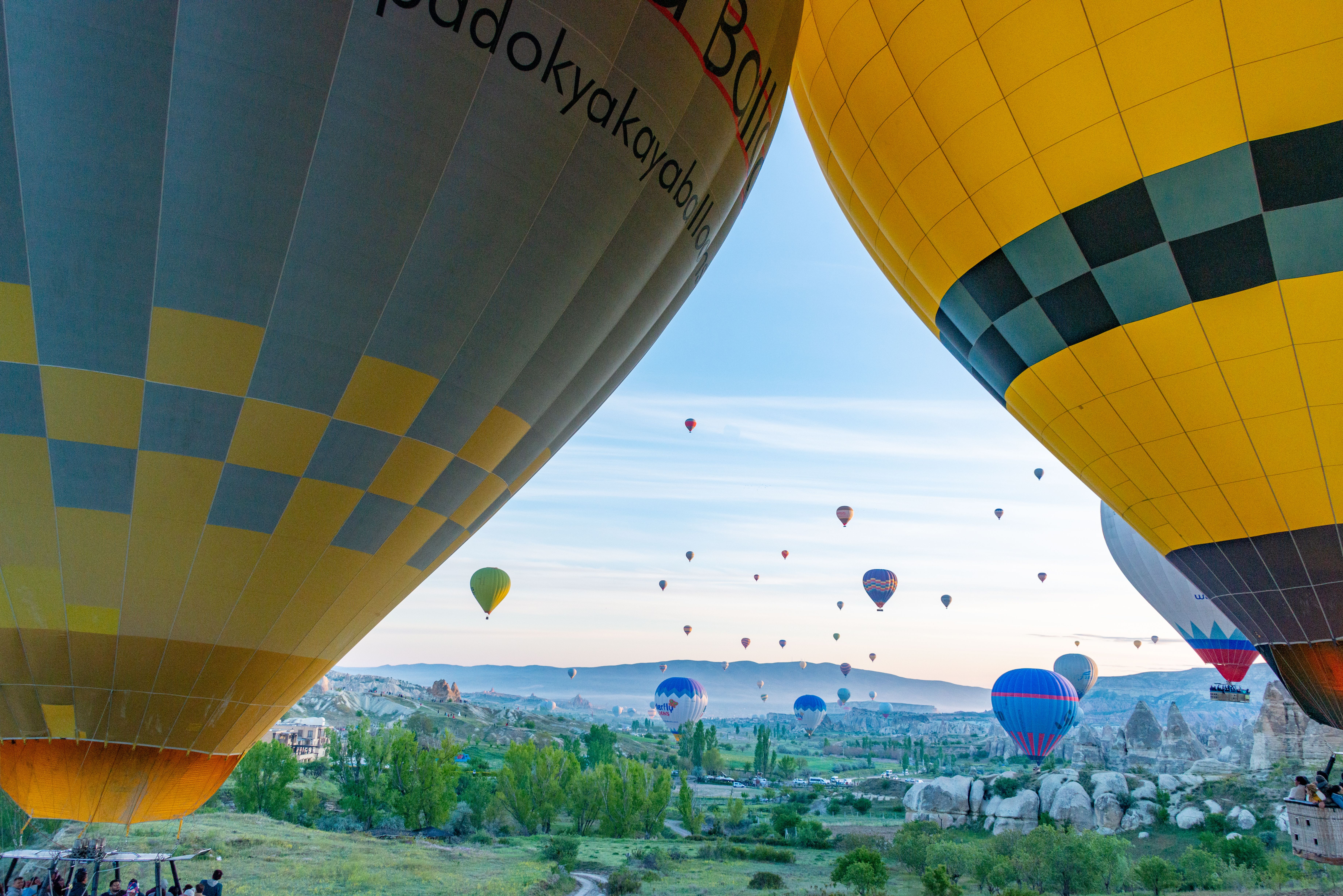 Hot Air Balloons over Cappadocia at Sunset · Free Stock Photo