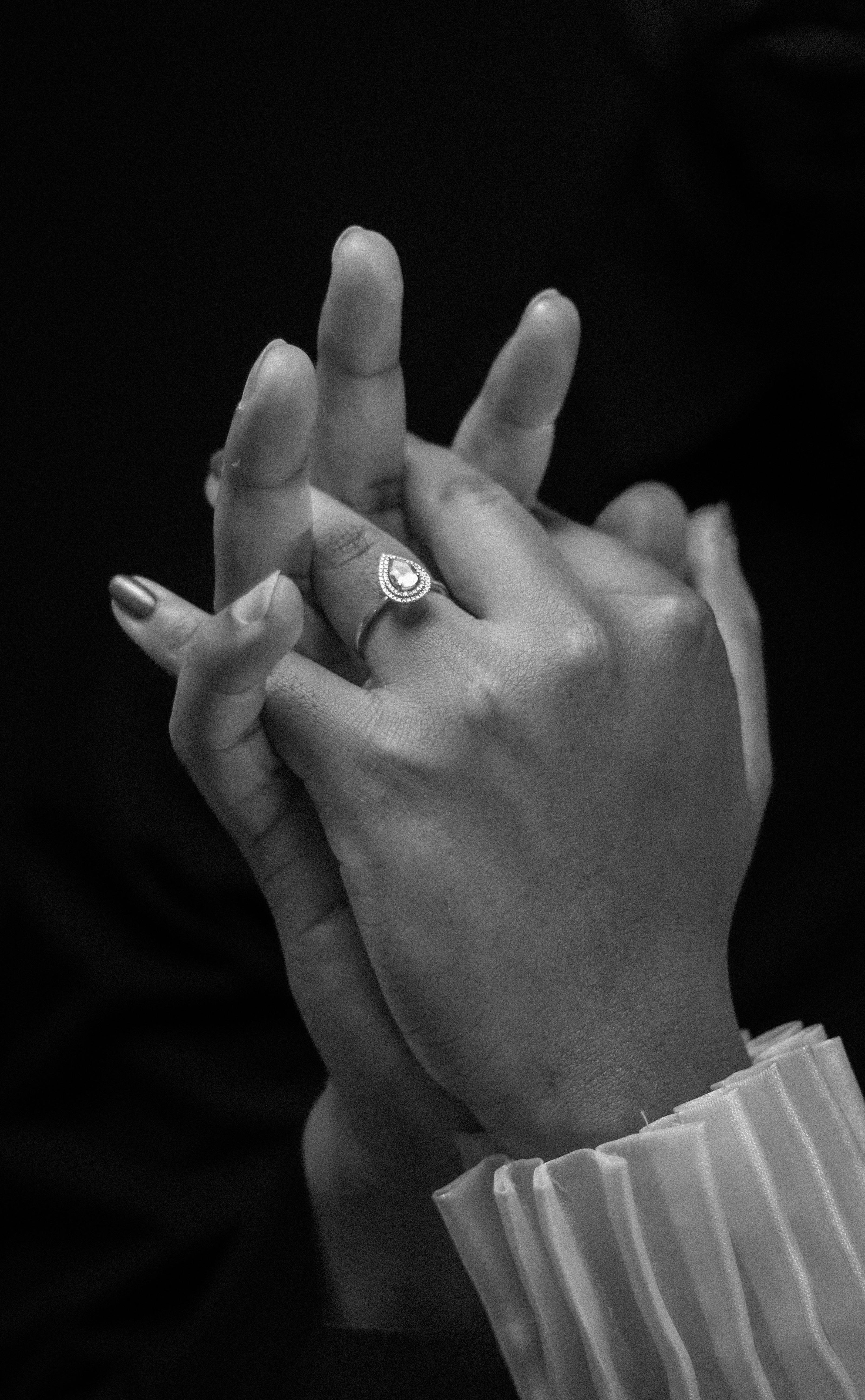 Close-up of Clasped Hands · Free Stock Photo