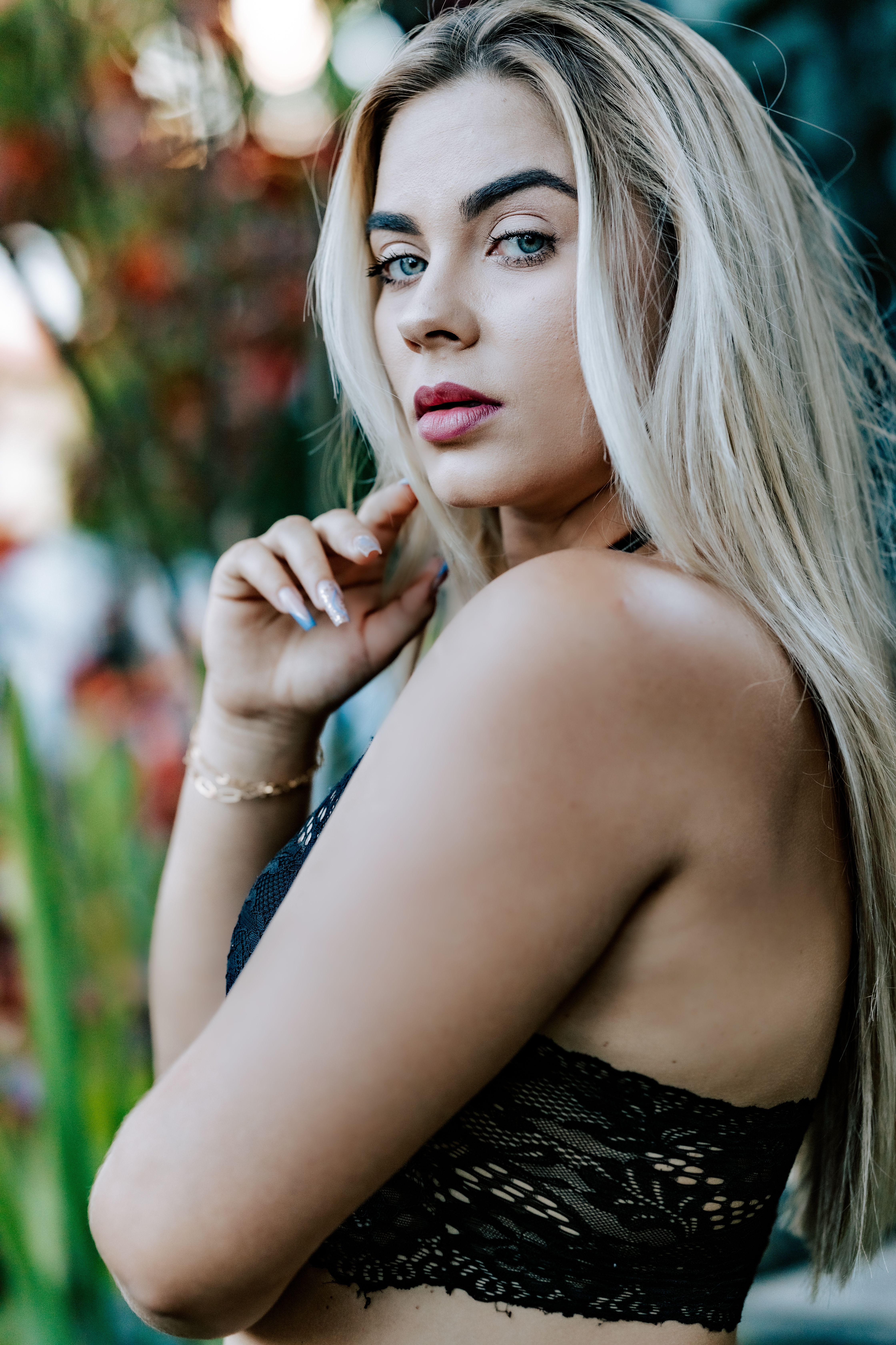Woman Wearing a Bra · Free Stock Photo