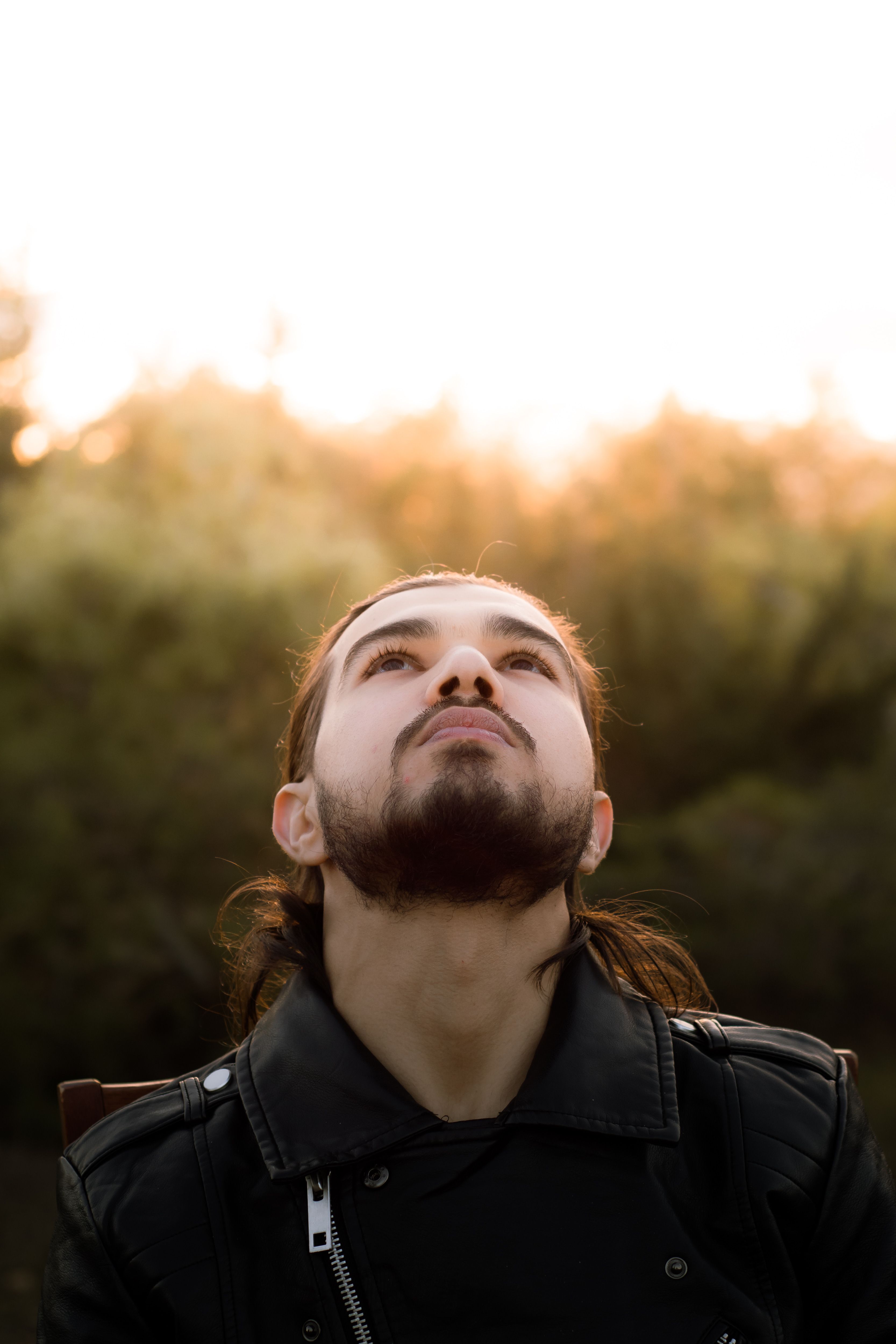 Sunlight over Man Looking Up · Free Stock Photo