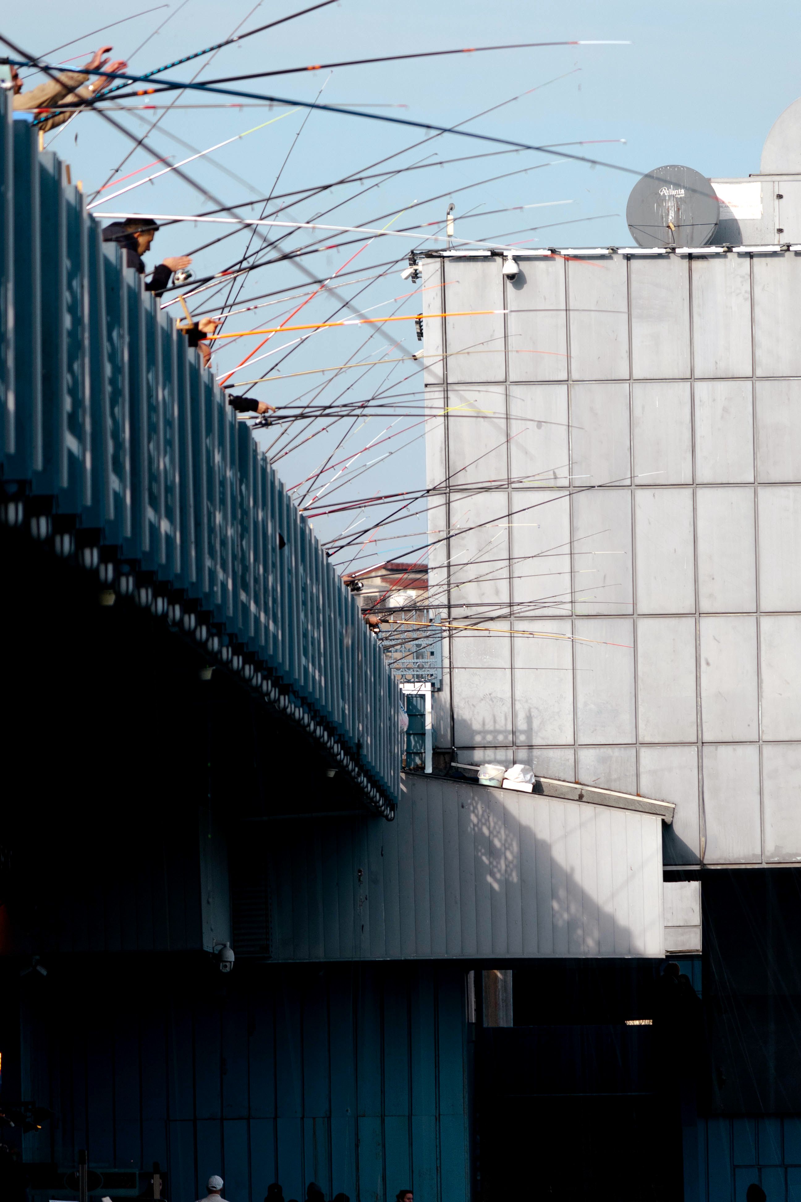 Men Fishing from a Bridge · Free Stock Photo