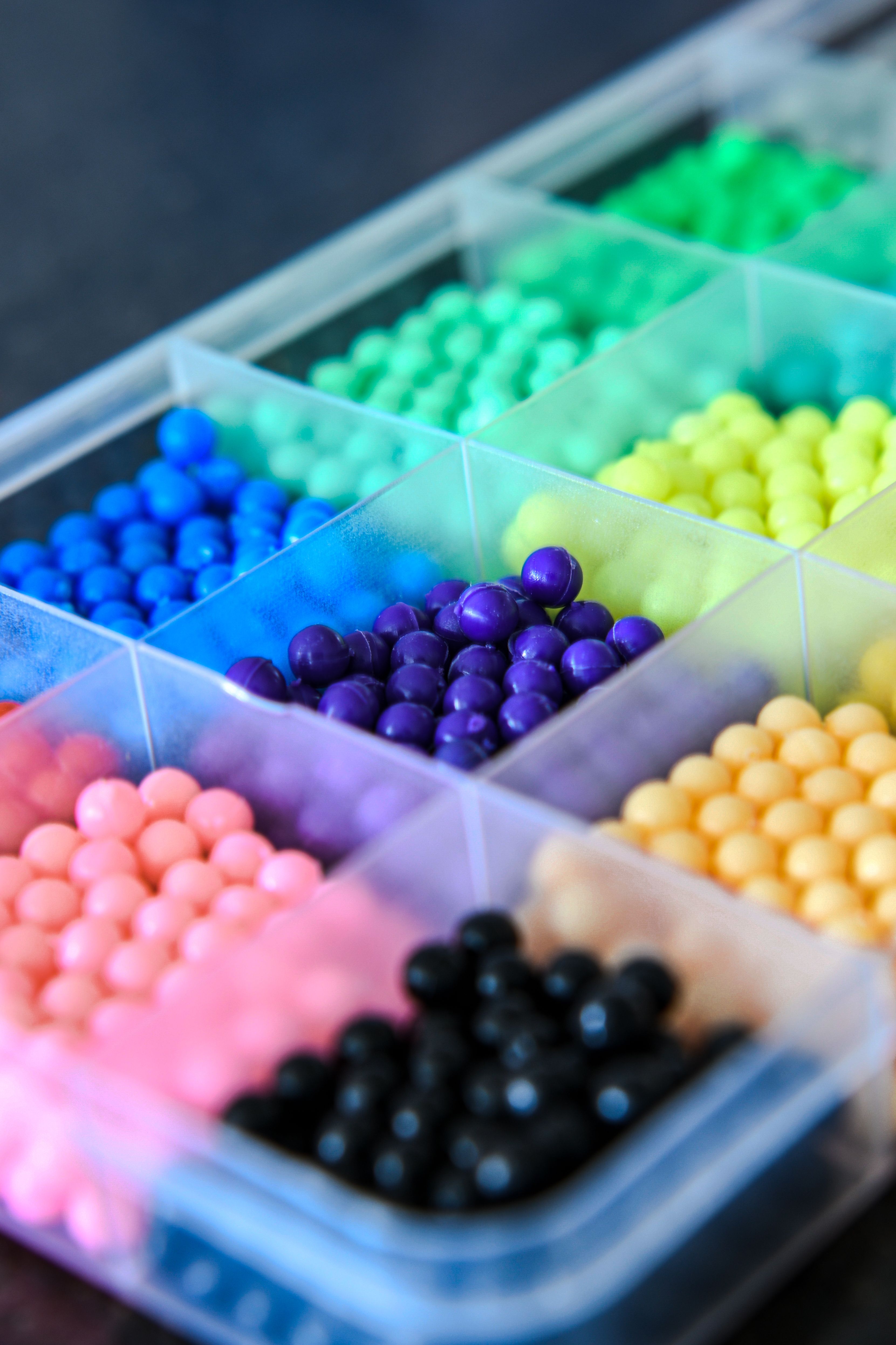 Colorful Beads in Plastic Box · Free Stock Photo