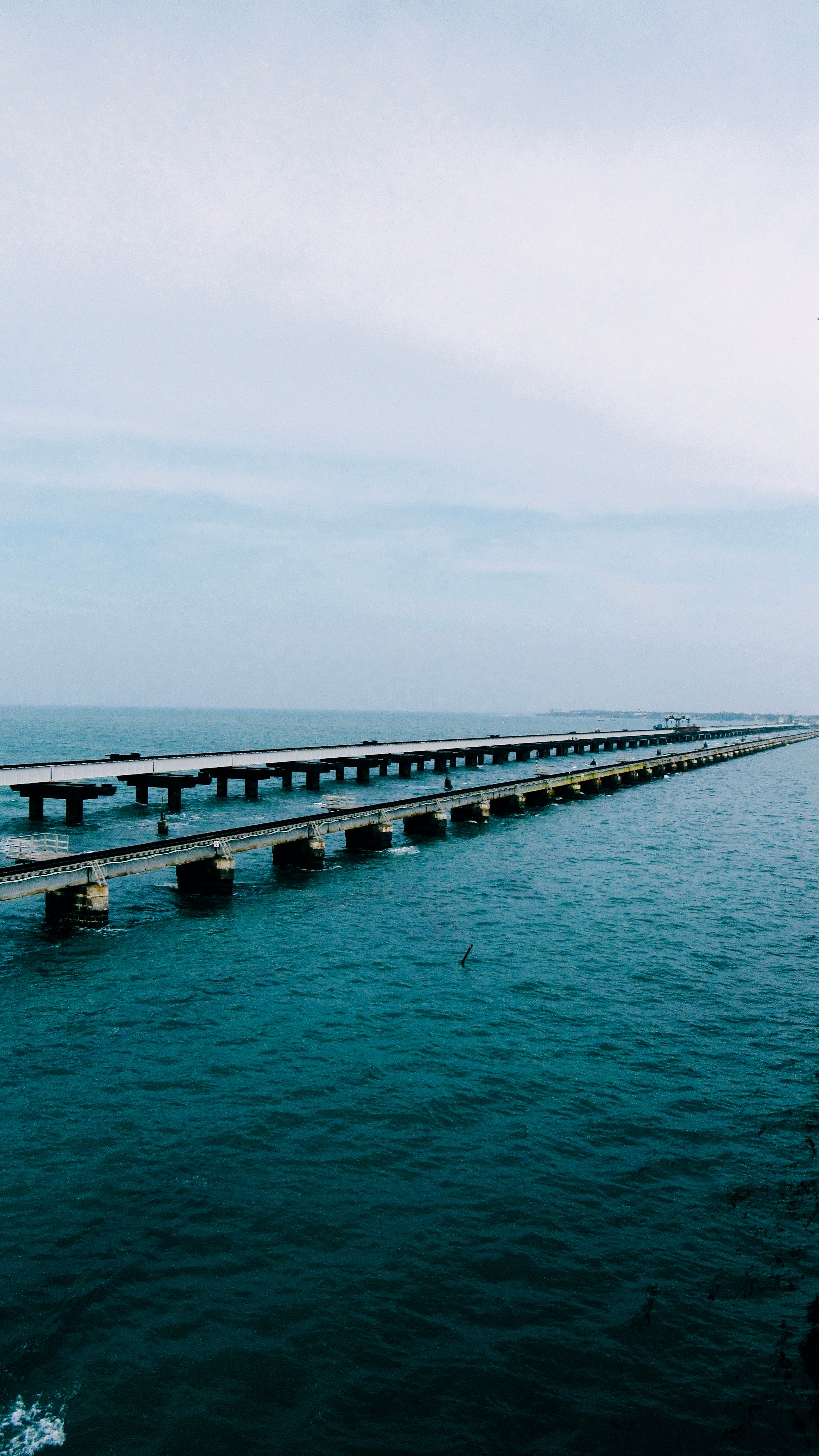 Bridge on Sea · Free Stock Photo
