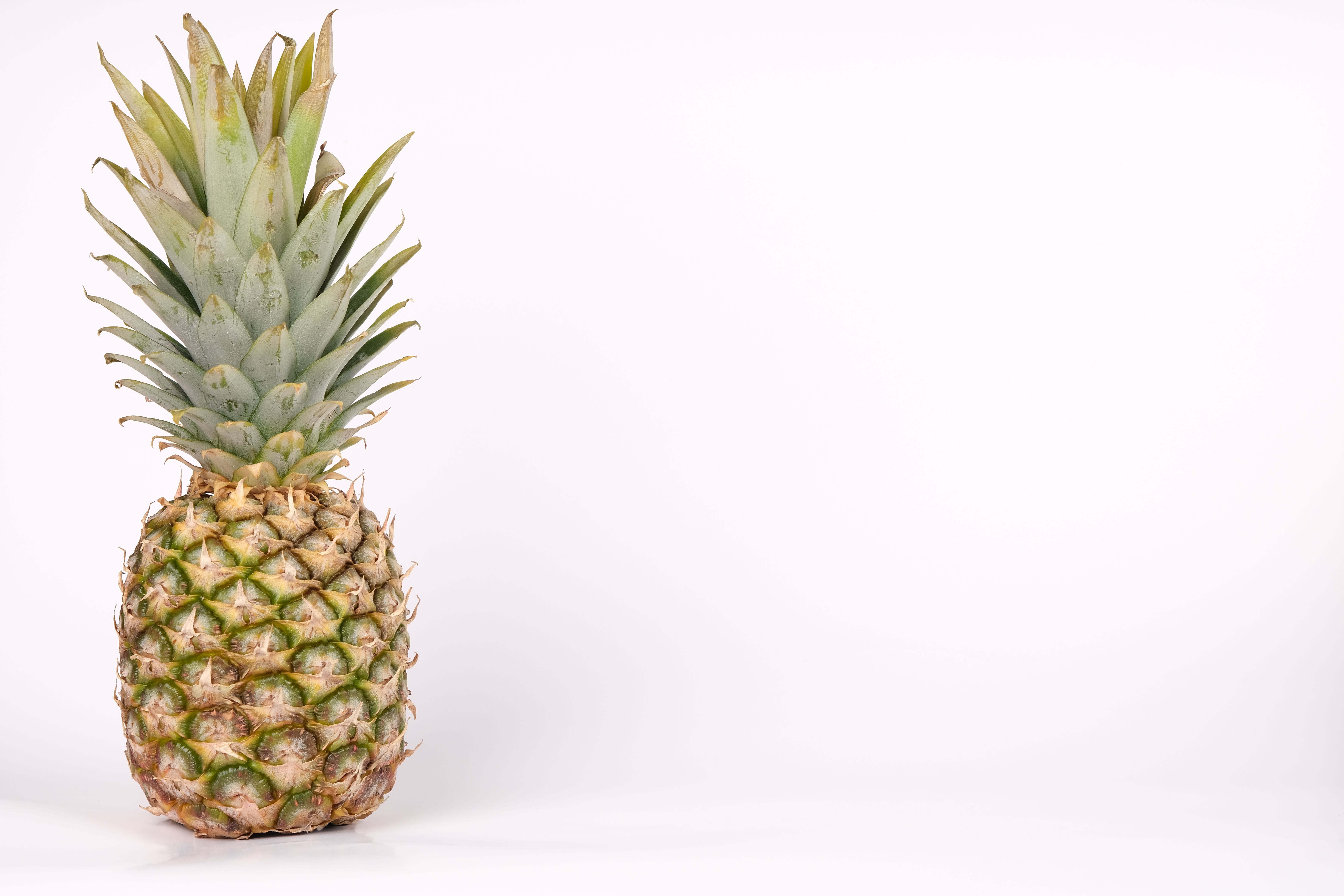 A Pineapple on Empty White Background · Free Stock Photo