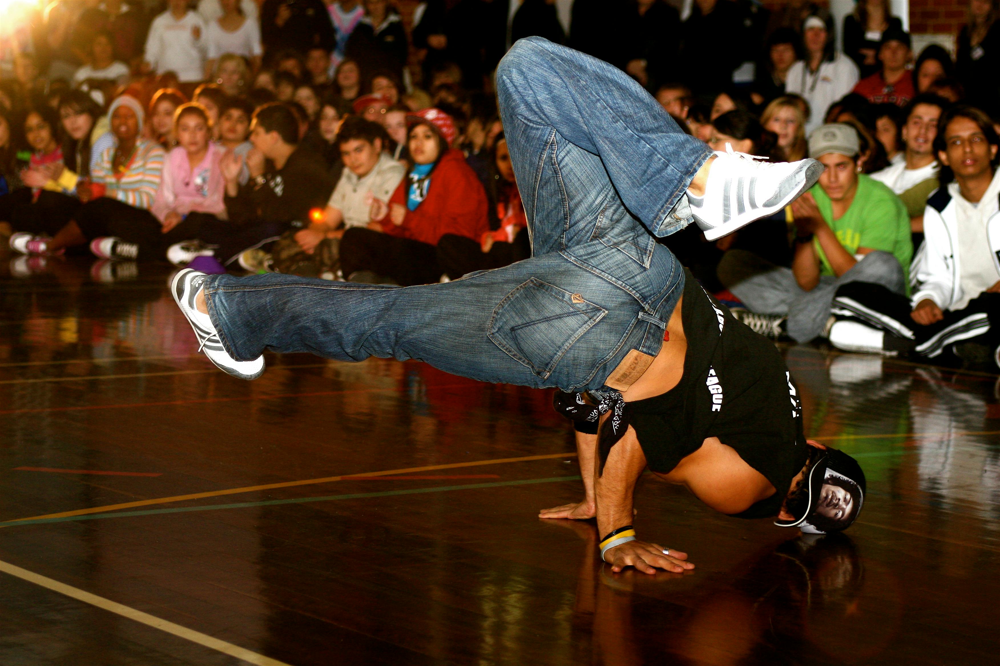 A B-boy on a Dance Contest · Free Stock Photo