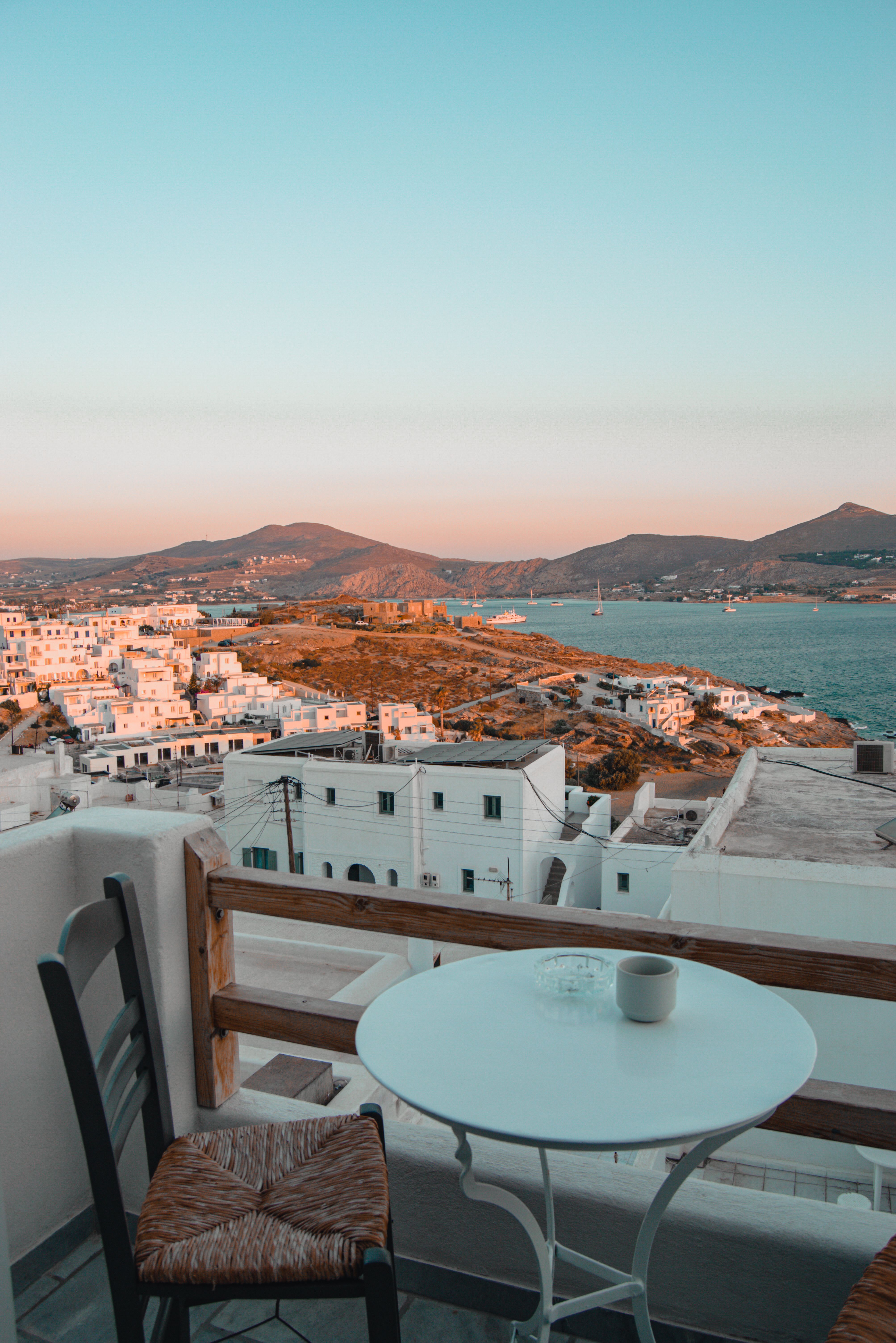 A Terrace with the View of a Seaside Town · Free Stock Photo