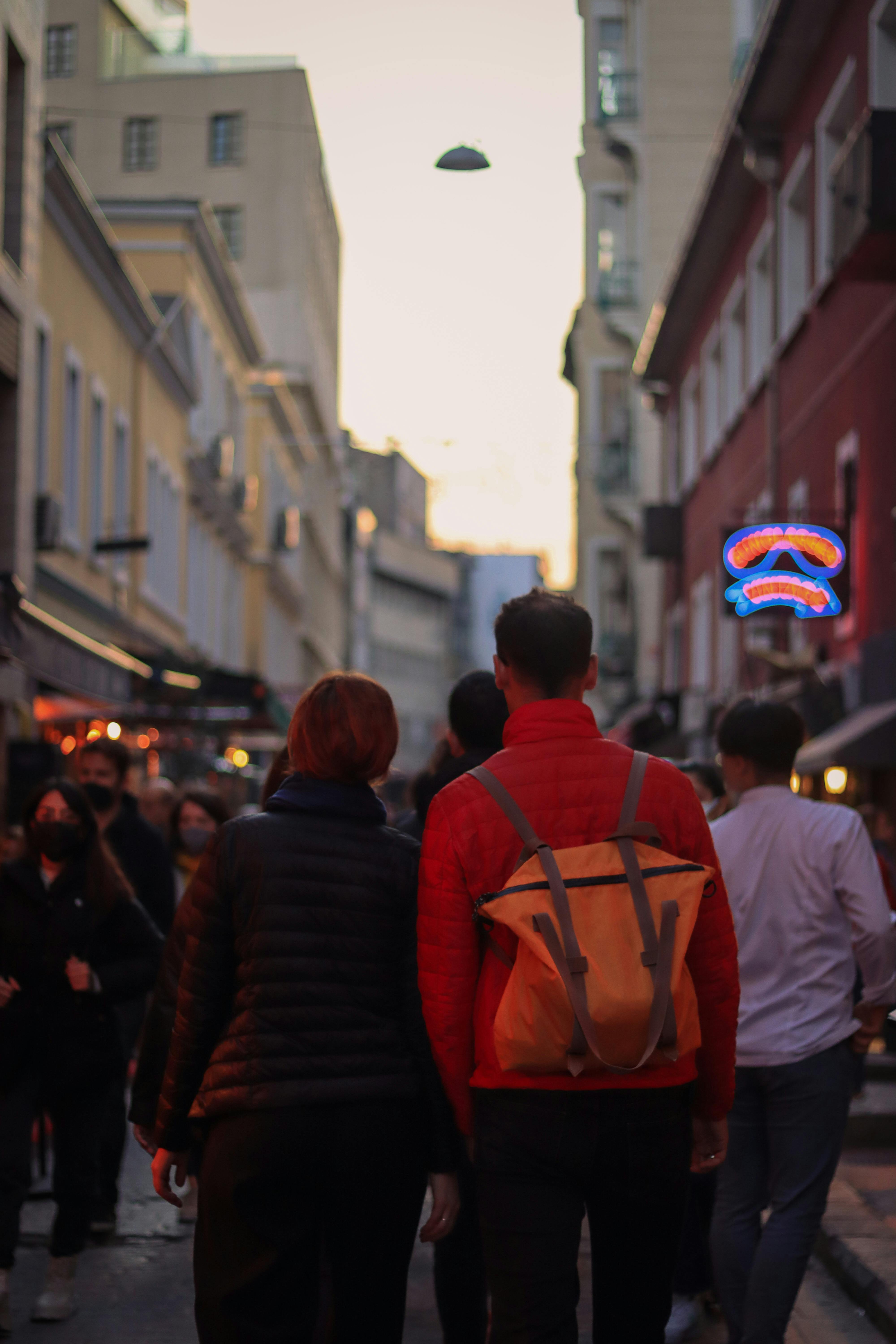 Crowd on a City Street · Free Stock Photo