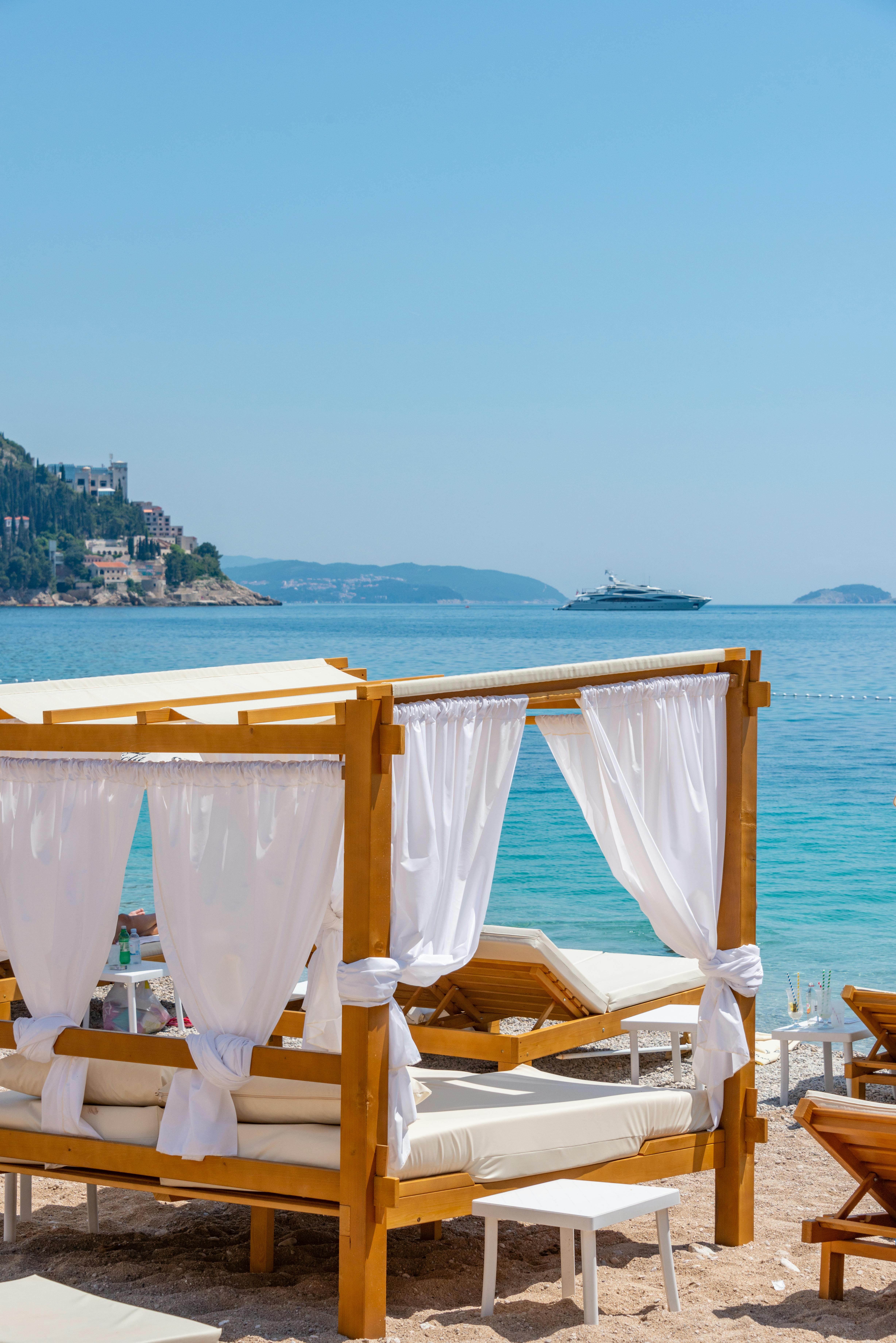 Canopy on Sea Shore · Free Stock Photo