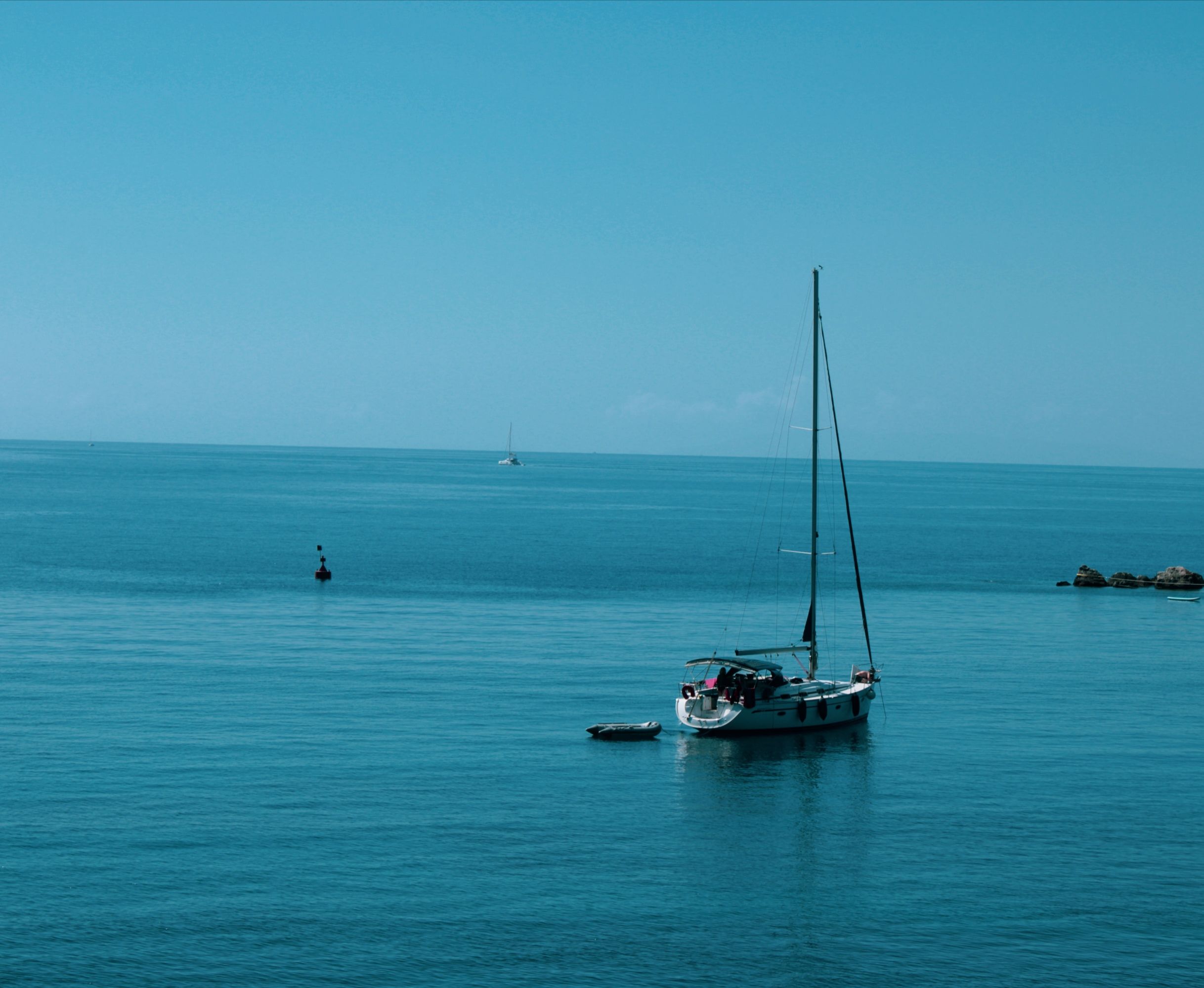 A Sailboat on the Sea · Free Stock Photo
