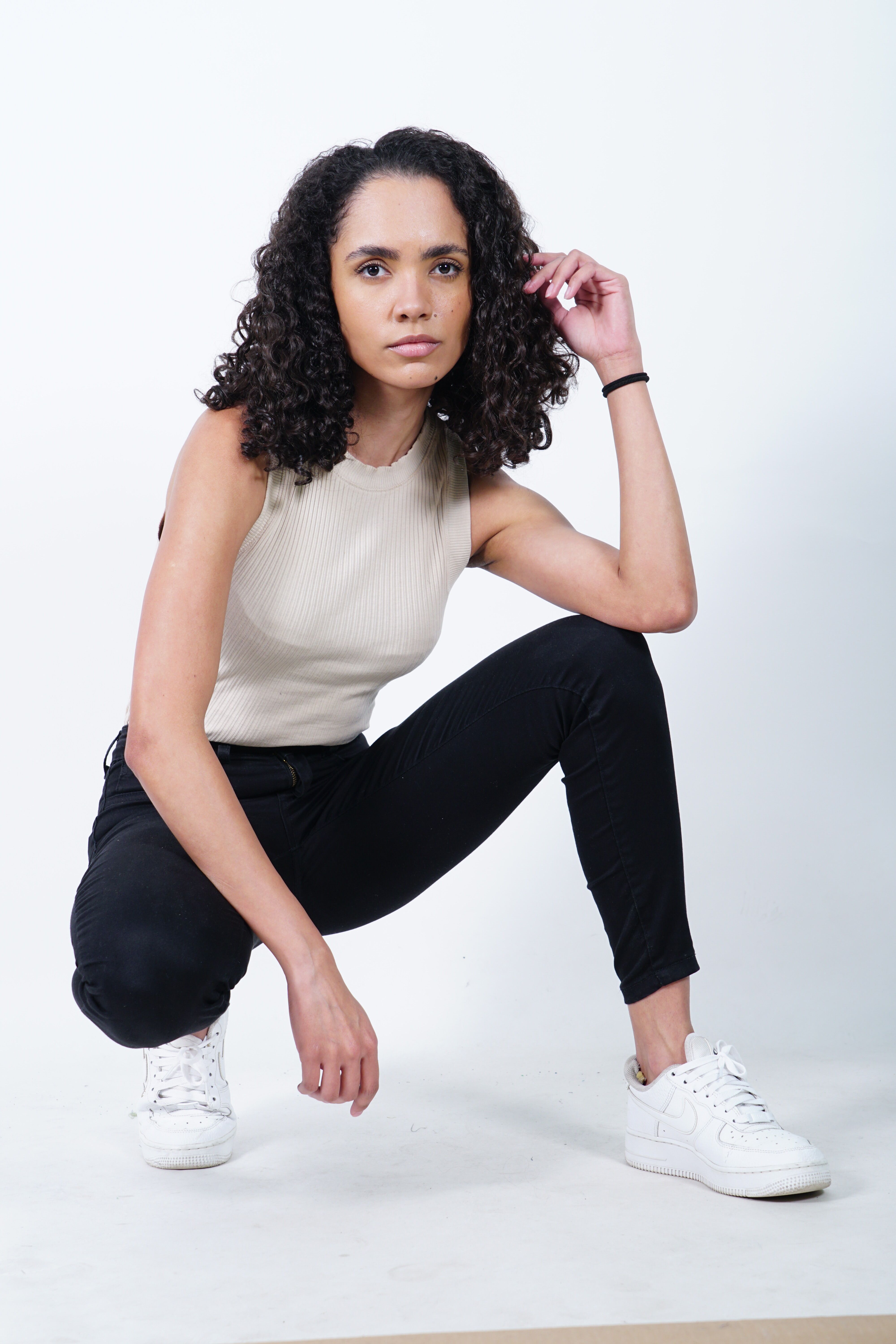 Young Woman in a Simple Casual Outfit · Free Stock Photo