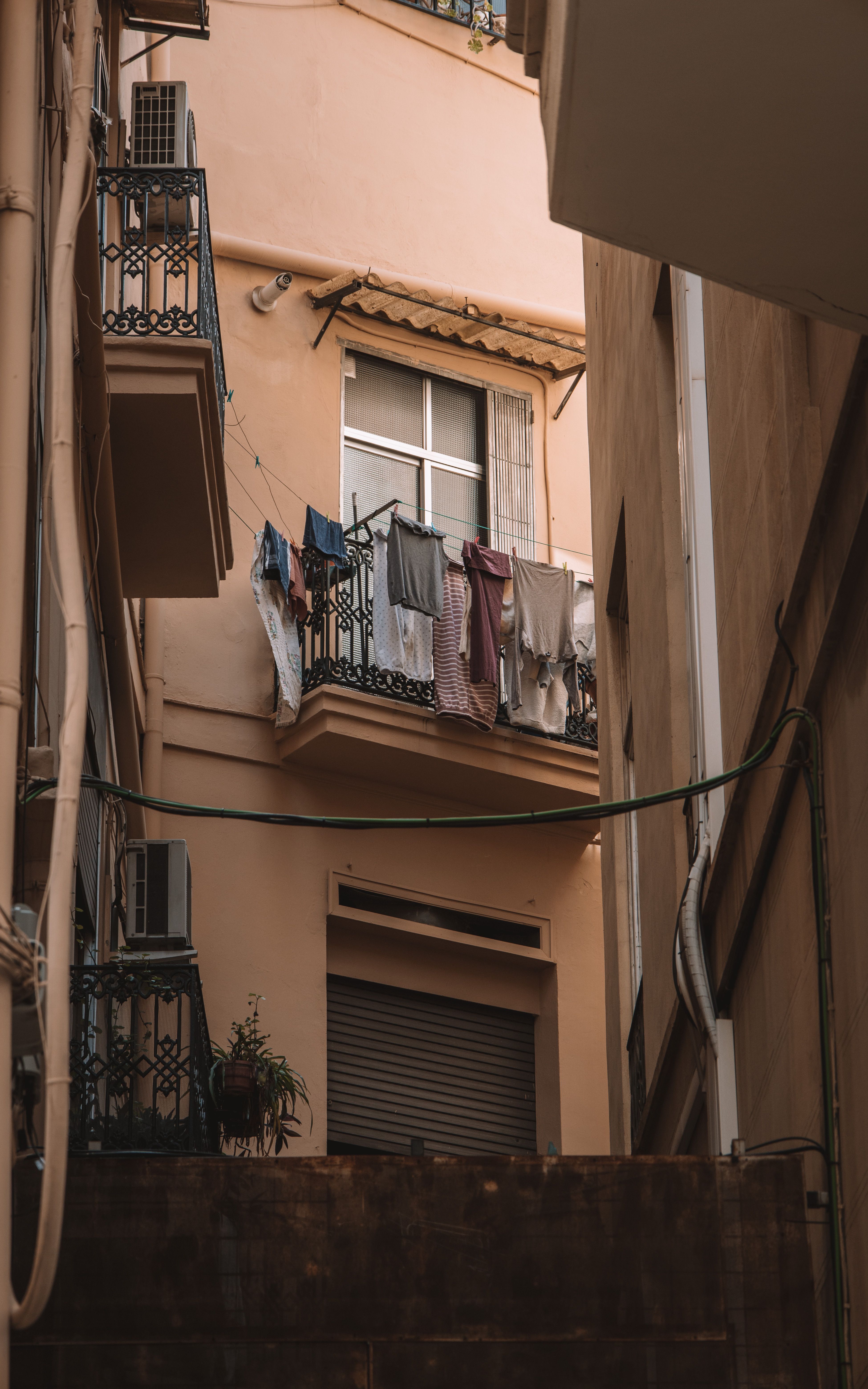 Clothes Drying on Balconies · Free Stock Photo