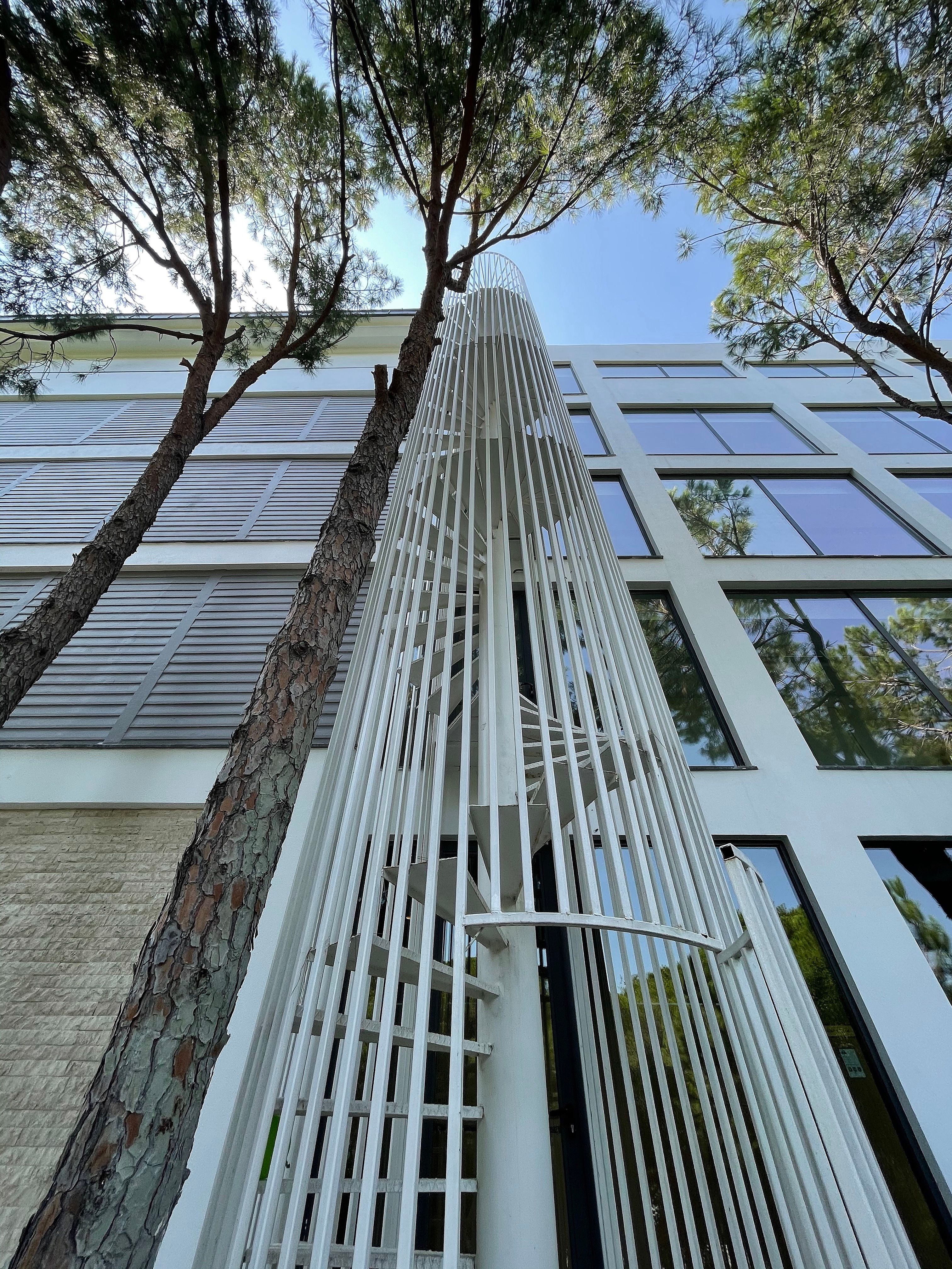 Metal Staircase in Front of Building · Free Stock Photo