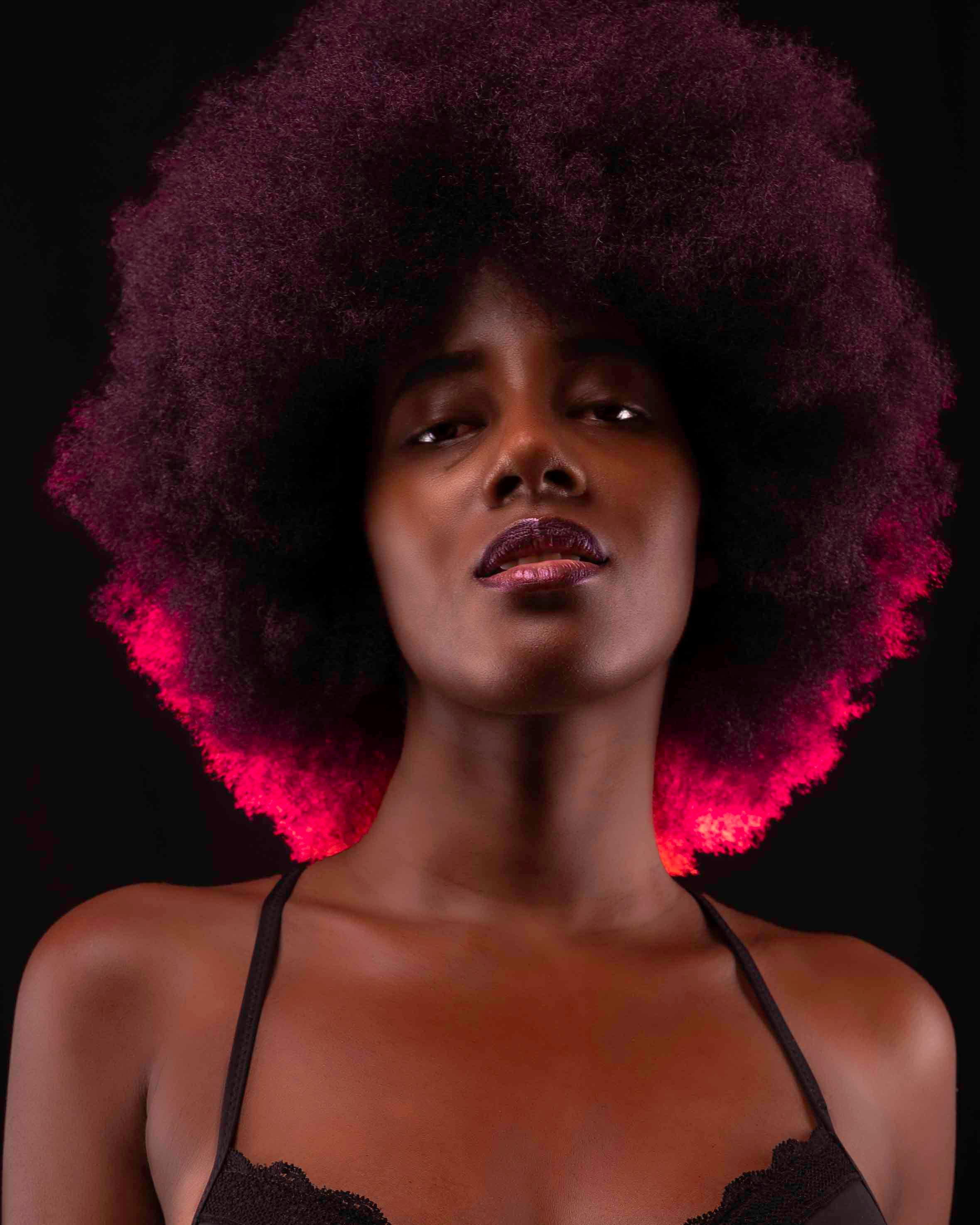 Model with Afro Hairstyle · Free Stock Photo