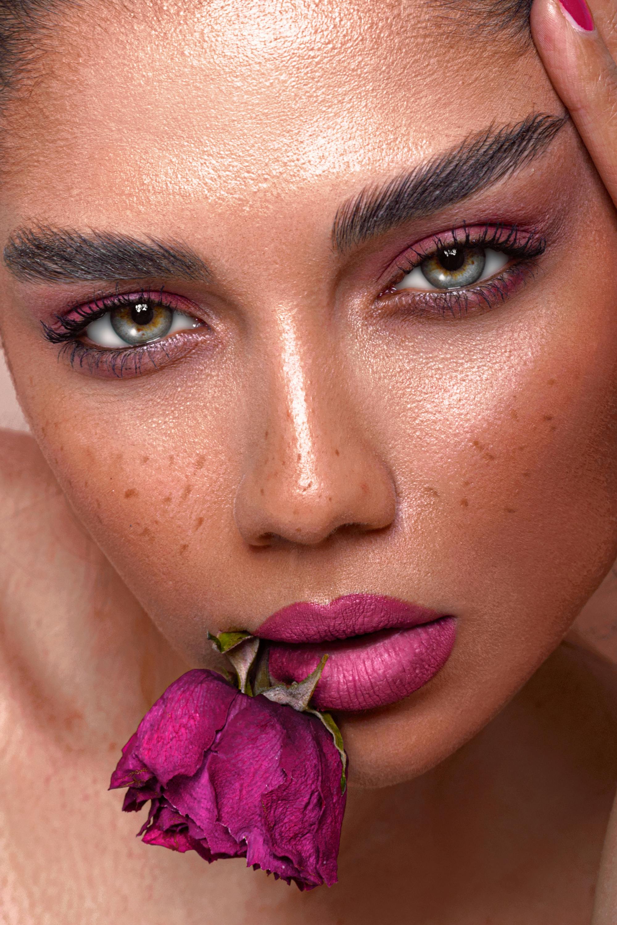 Model with Pink Lipstick · Free Stock Photo