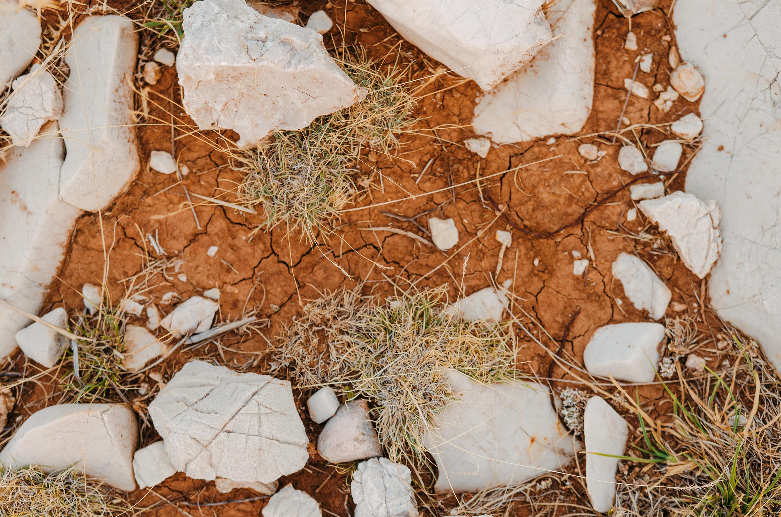 Marble Debris on Scorched Ground · Free Stock Photo