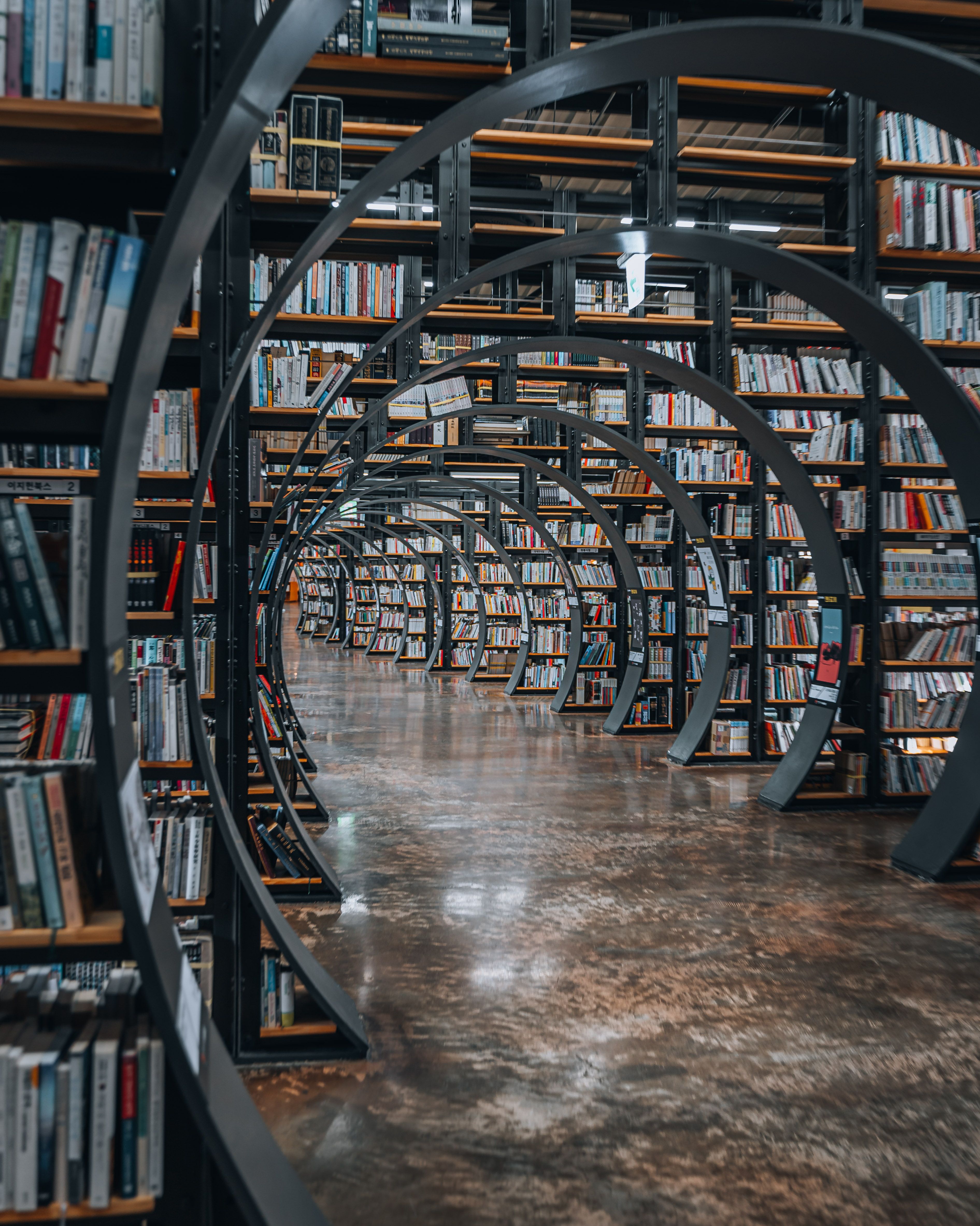 Books in Library · Free Stock Photo
