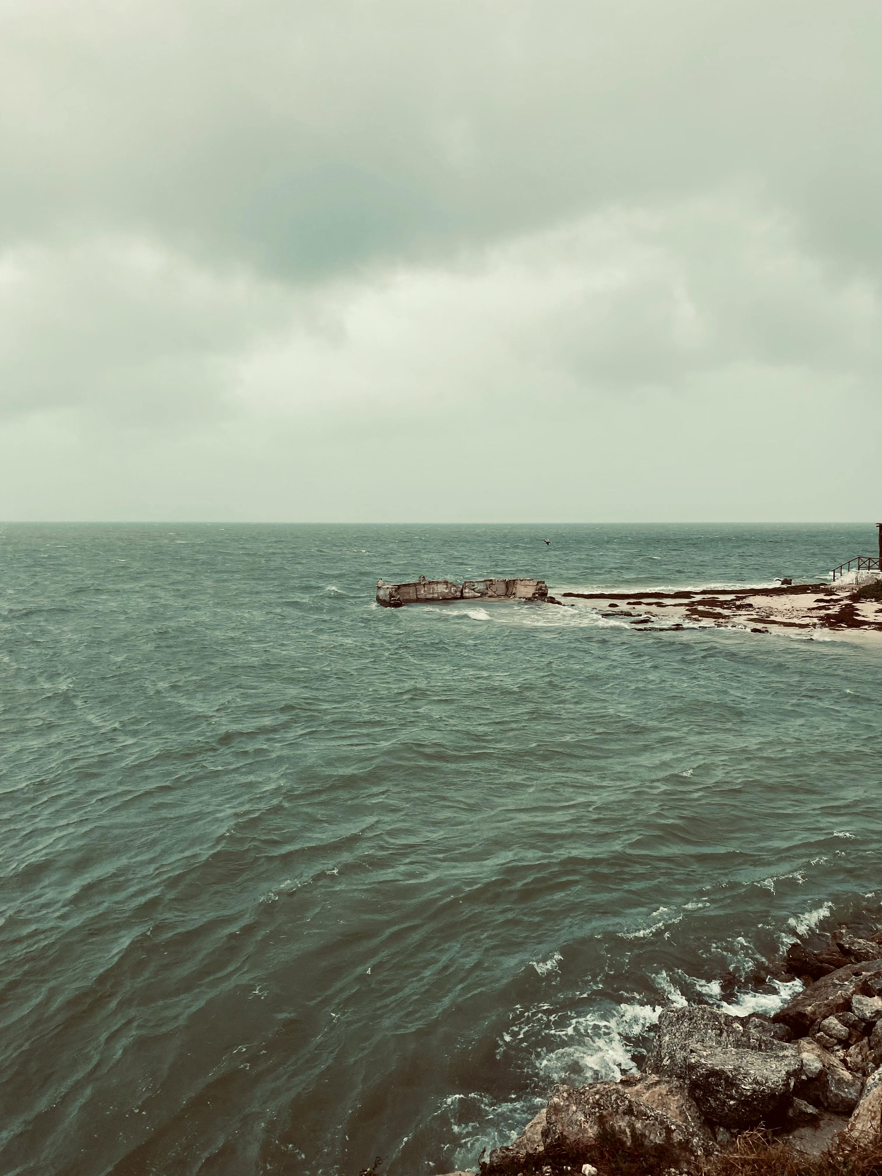 A Rock in a Sea · Free Stock Photo