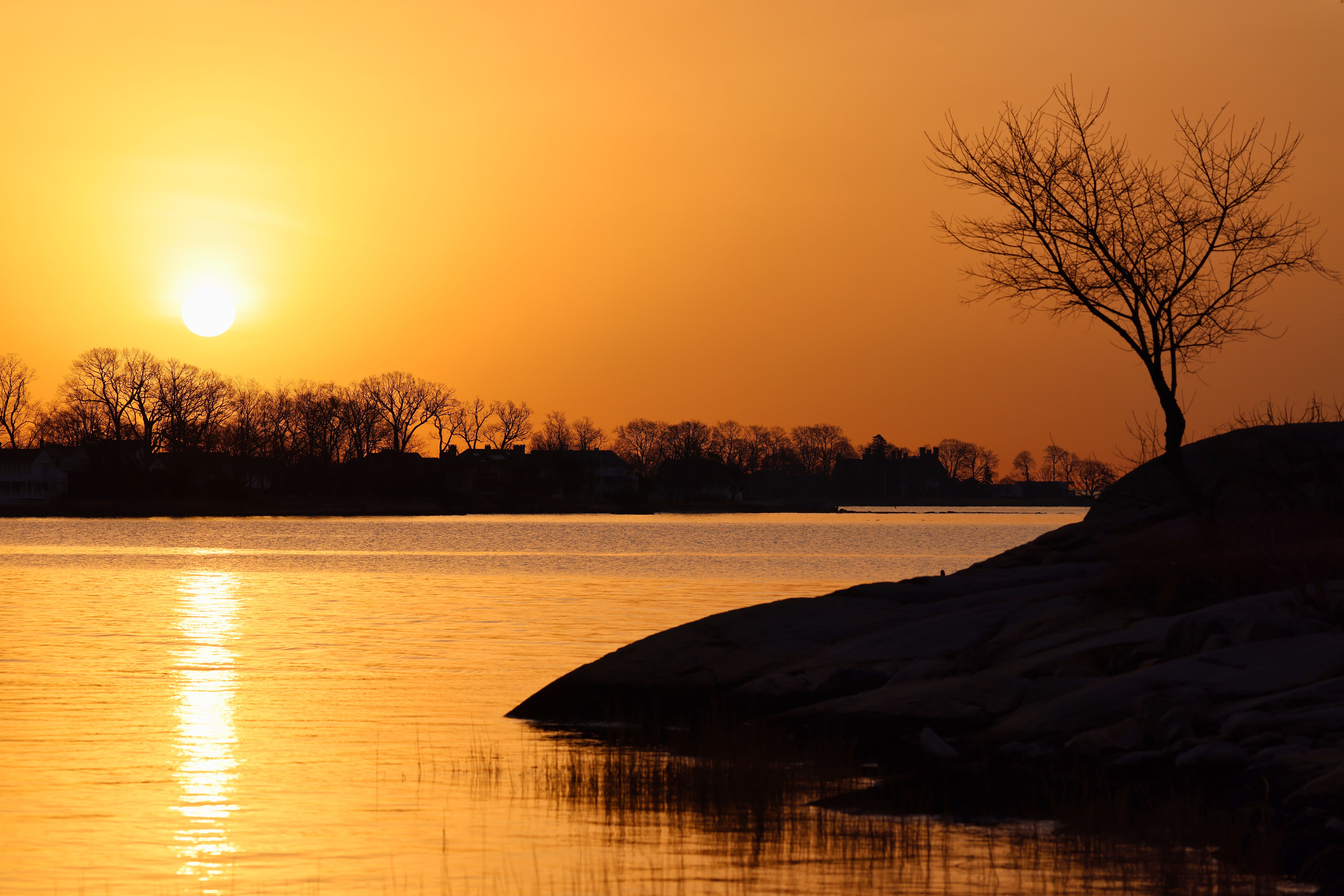 Sunset over Cove Island Park in Stamford, USA · Free Stock Photo