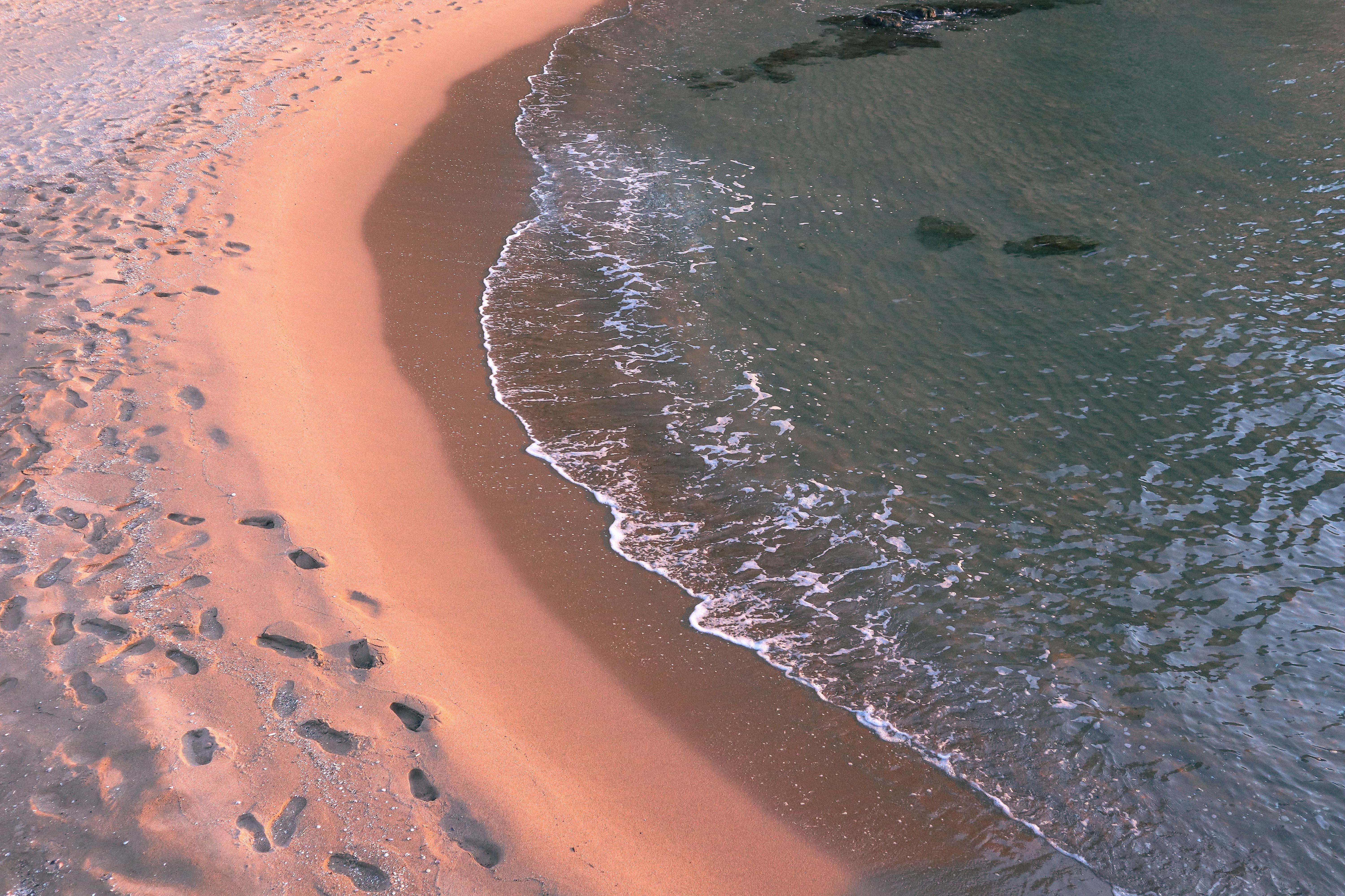 Waves Washing Up the Beach · Free Stock Photo