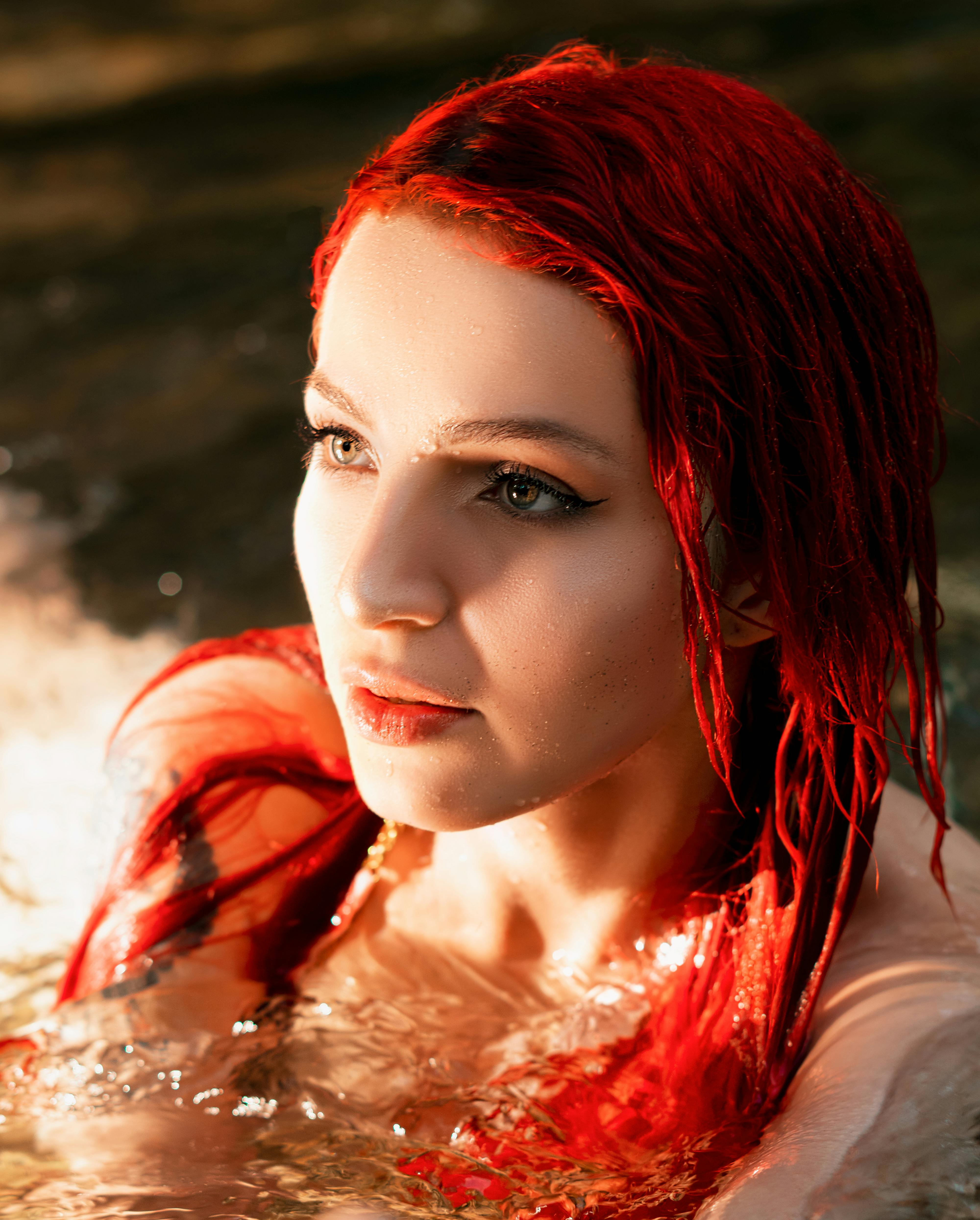 Portrait of Woman in Water · Free Stock Photo