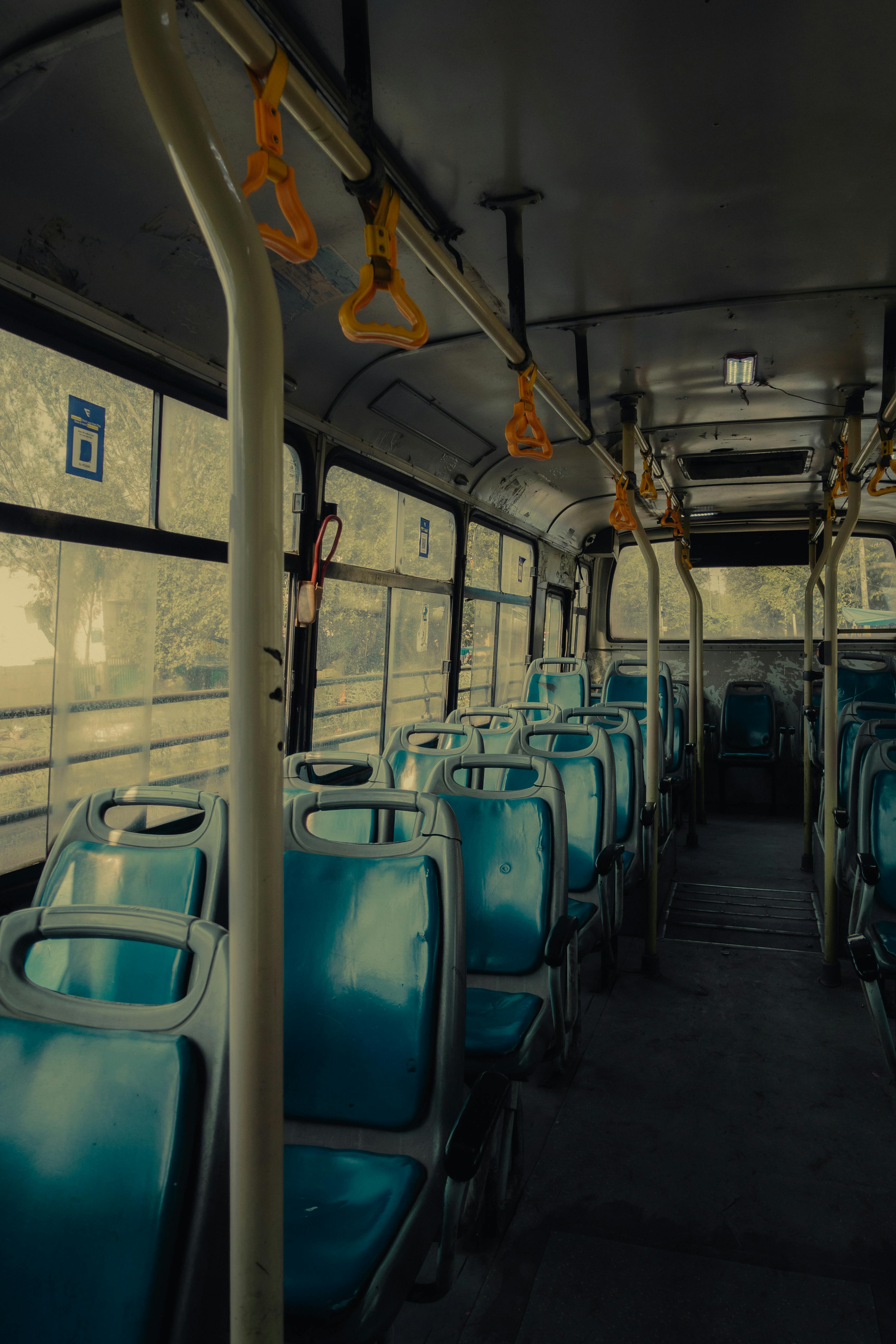 Interior of Empty Bus · Free Stock Photo