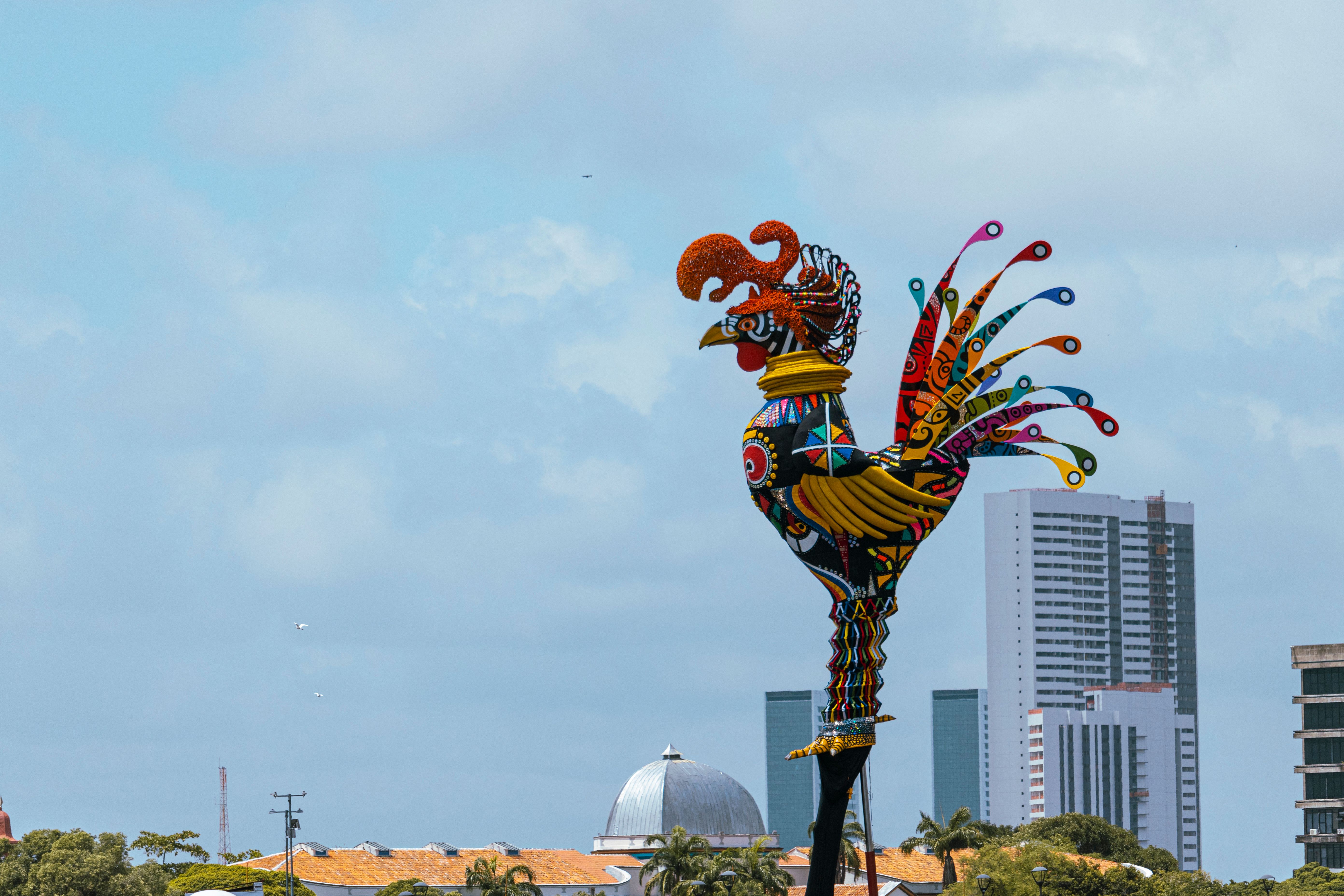 Statue of Chicken at Carnival · Free Stock Photo