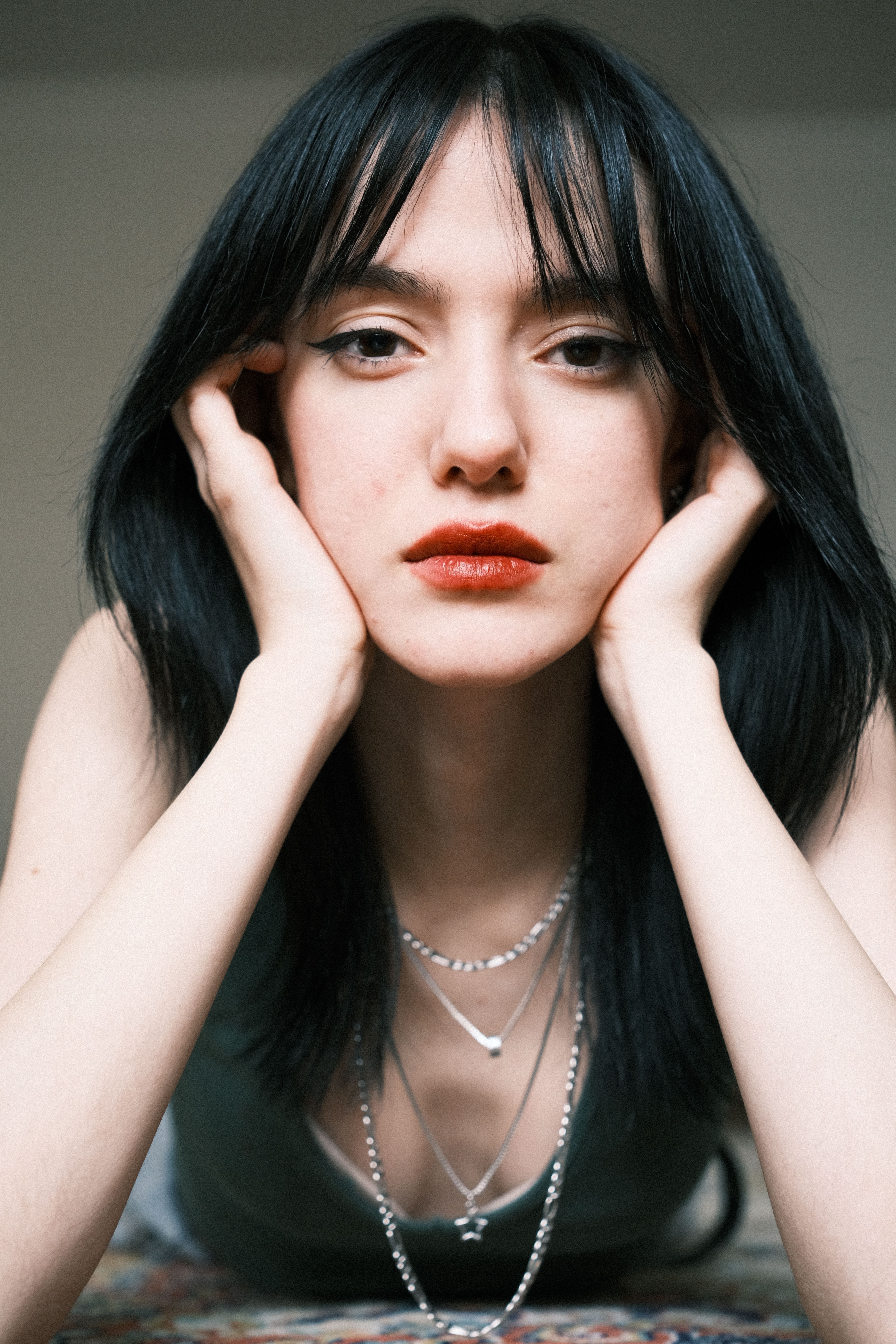 Brunette with Bangs · Free Stock Photo