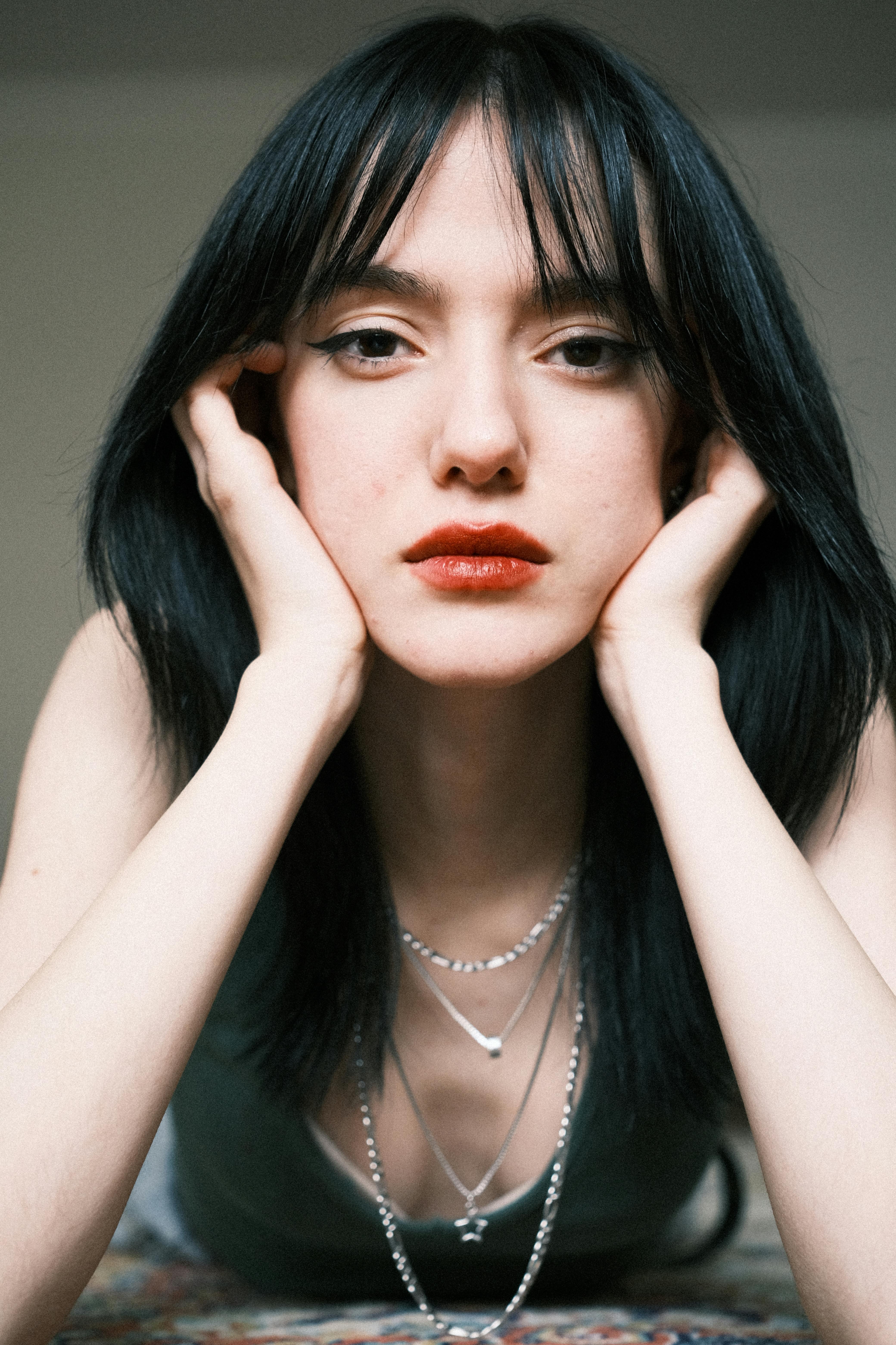 Brunette with Bangs · Free Stock Photo