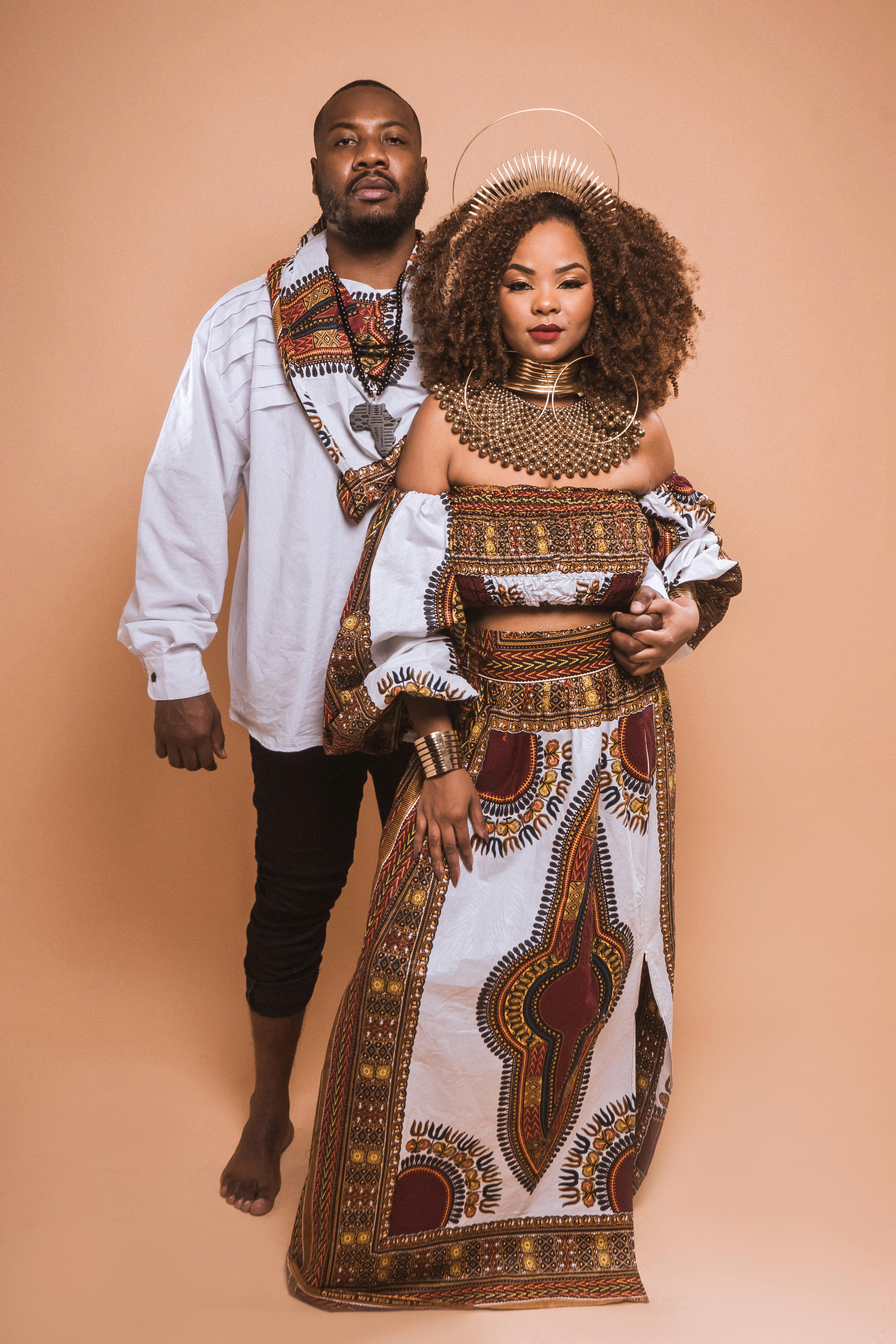 Young Couple in Traditional Clothing · Free Stock Photo