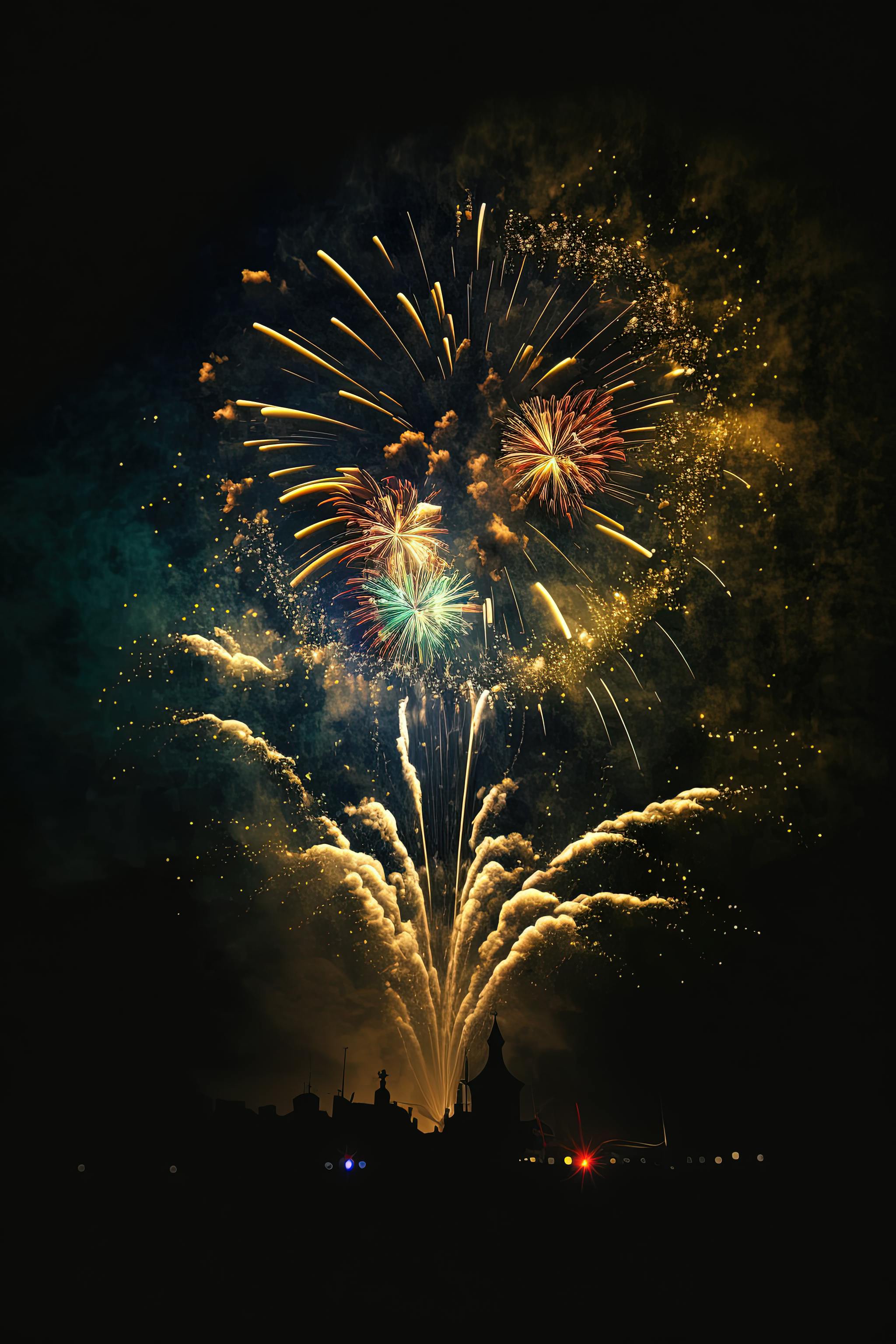 Fireworks at Night · Free Stock Photo