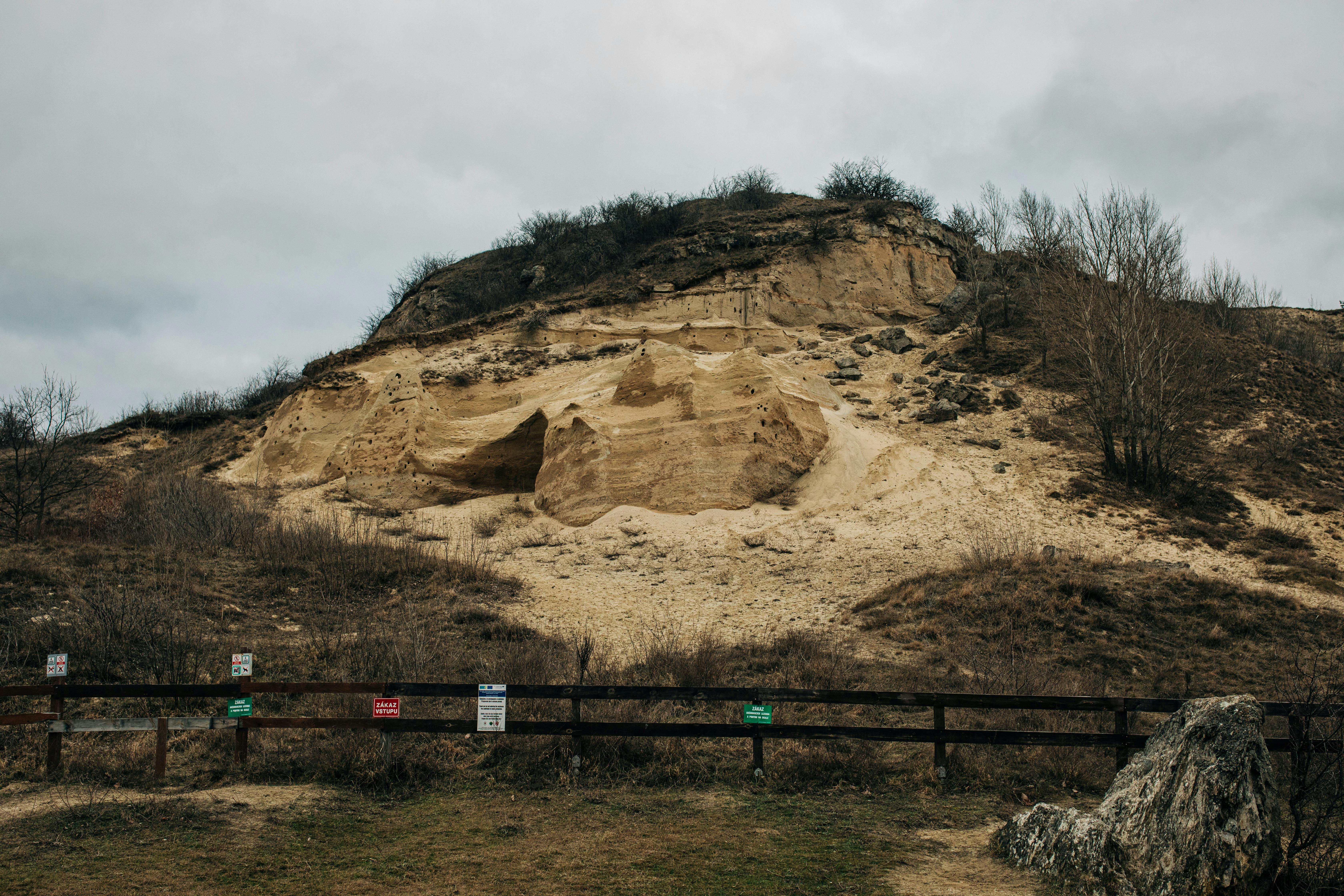 Eroded Sandstone Hillside · Free Stock Photo