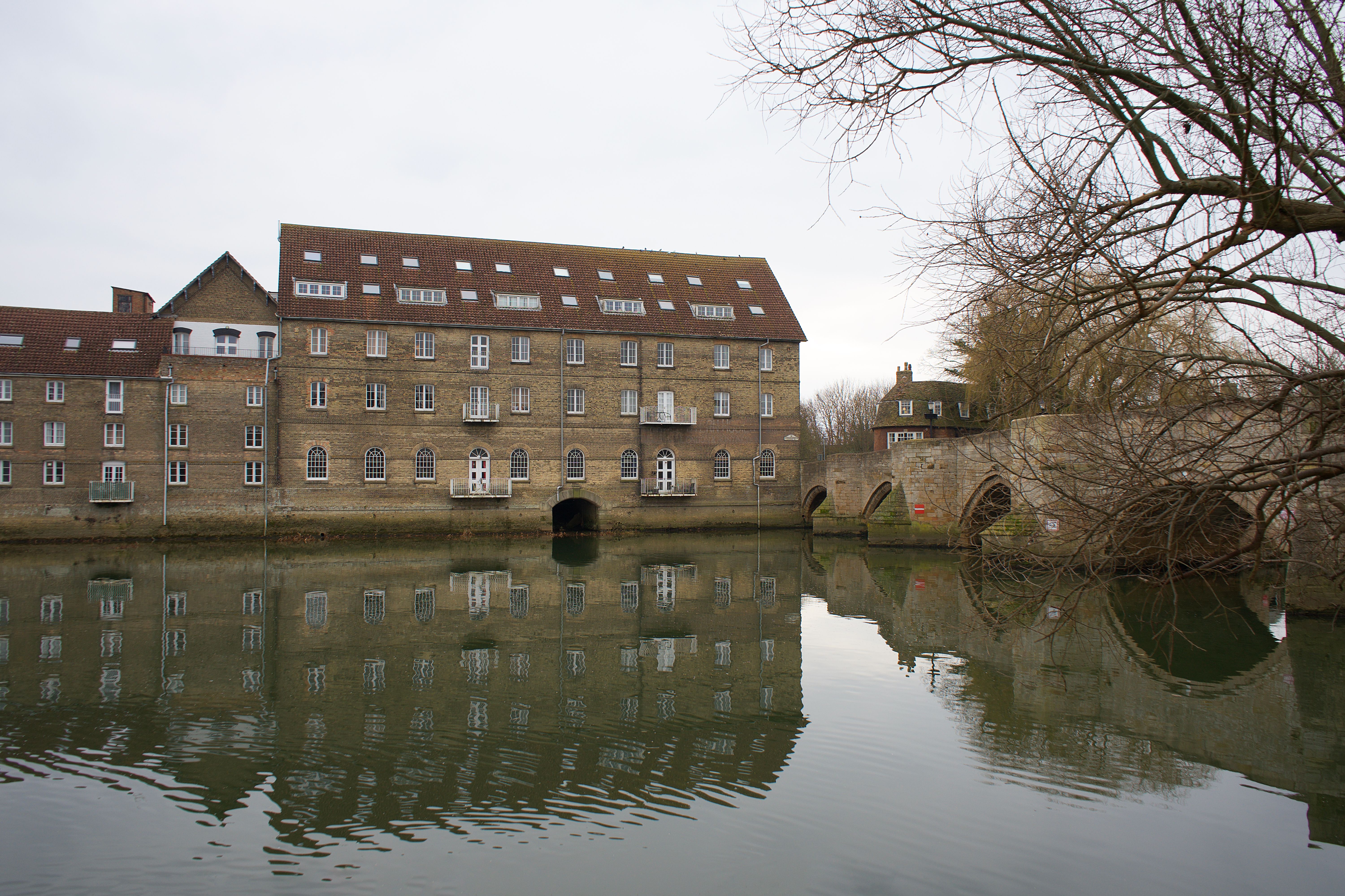 Building near River in Town · Free Stock Photo