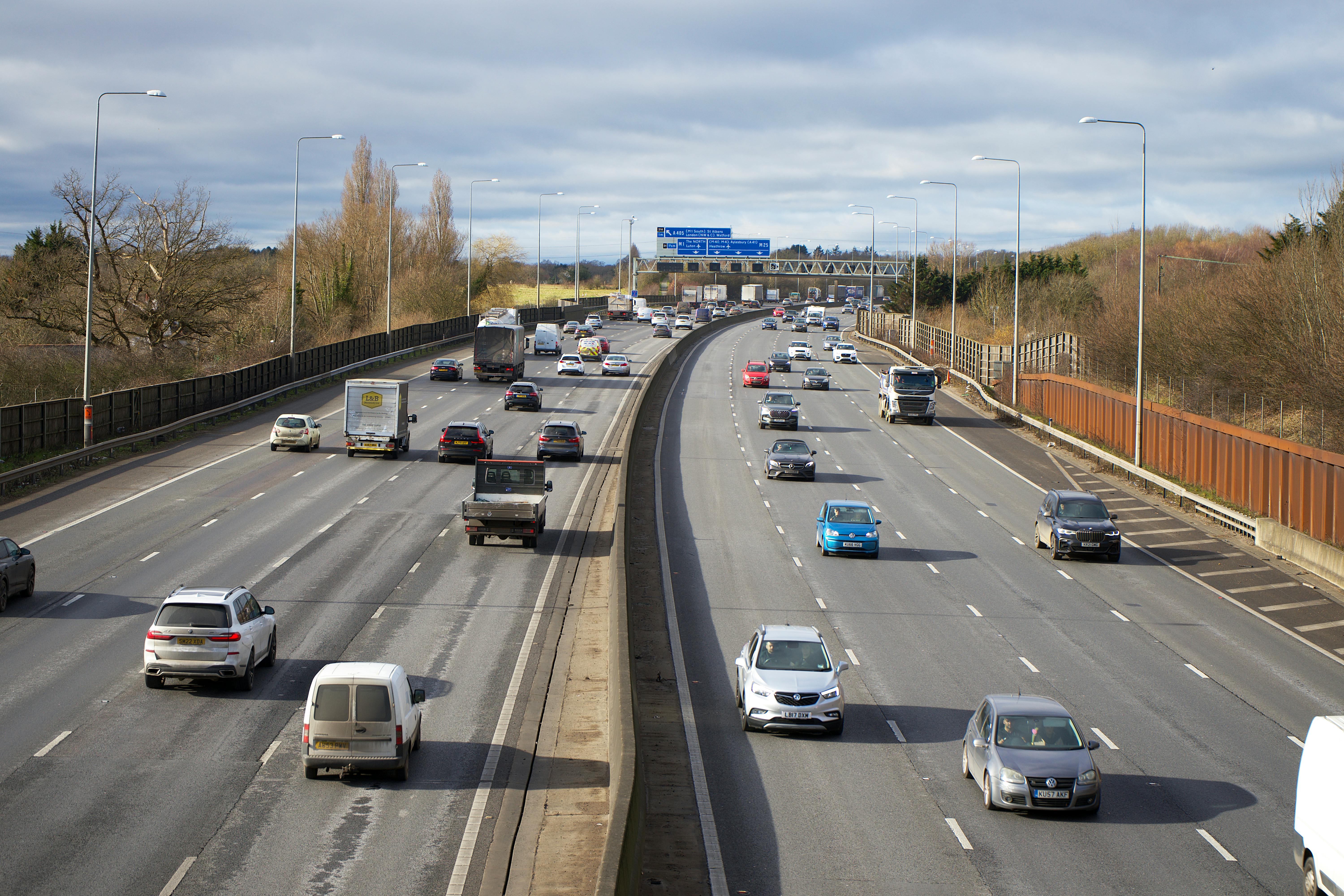 Aerial View of Cars on a Highway · Free Stock Photo