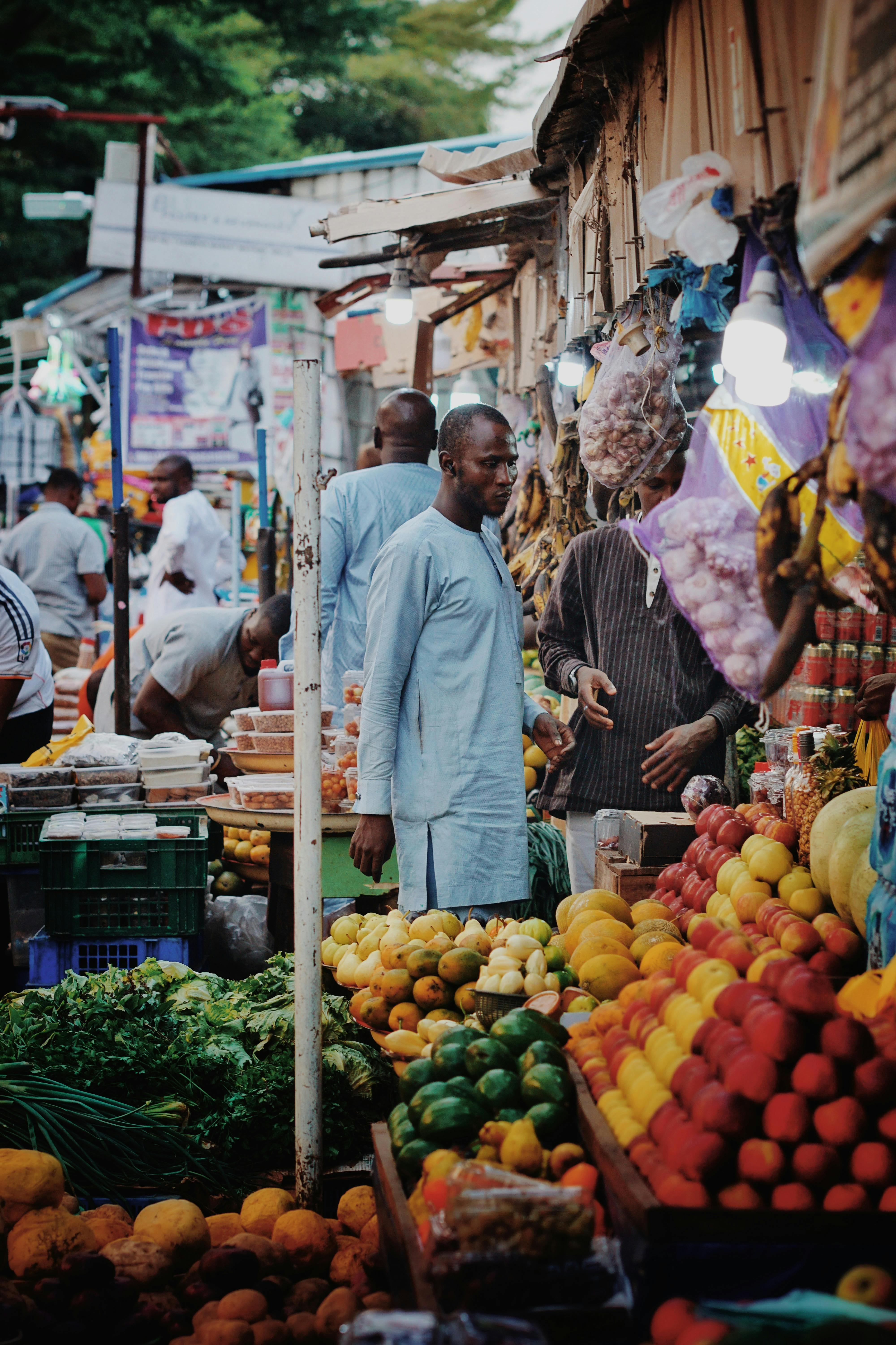 Market Stalls on the Street in an African Town · Free Stock Photo