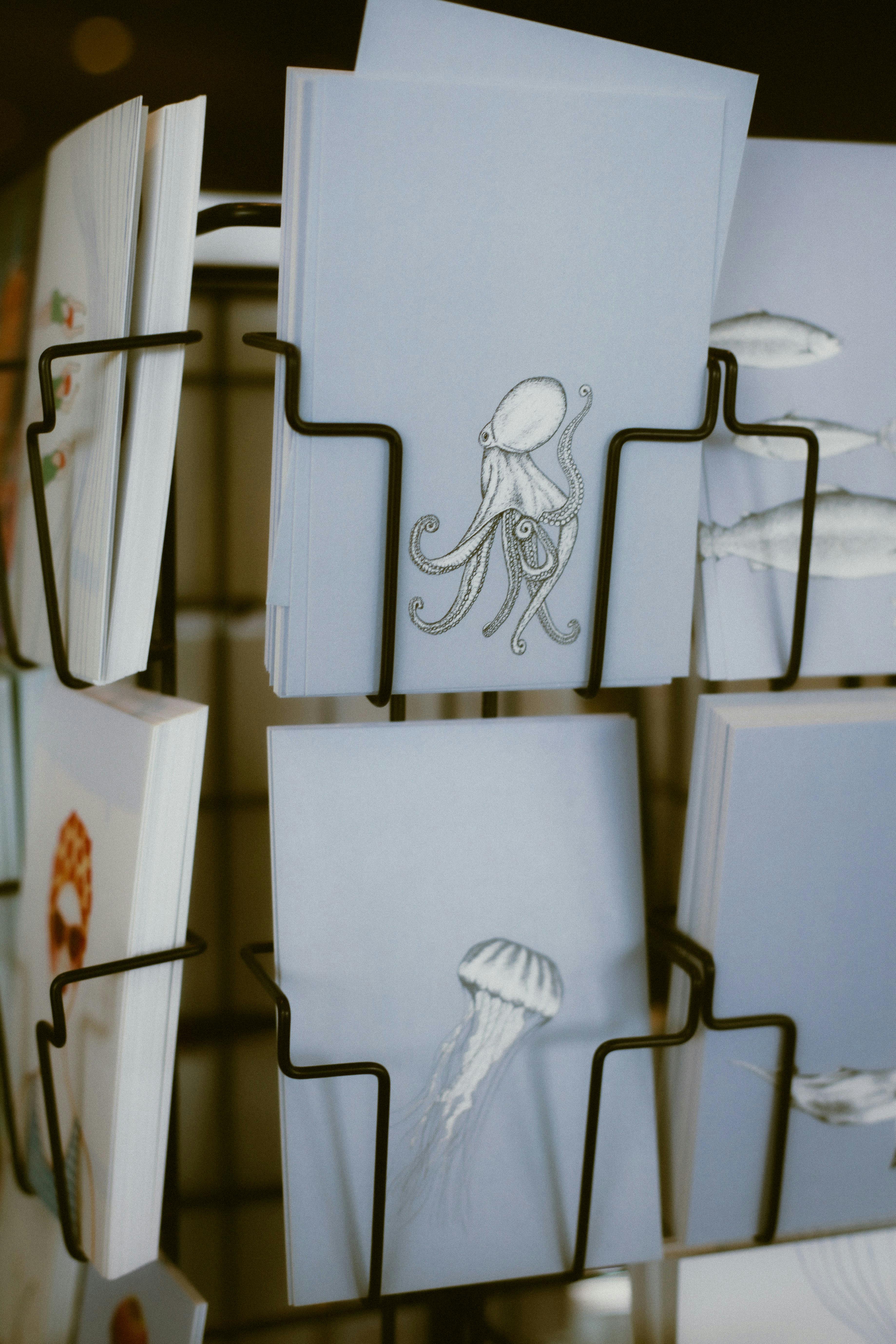 Drawings on Paper Sheets · Free Stock Photo