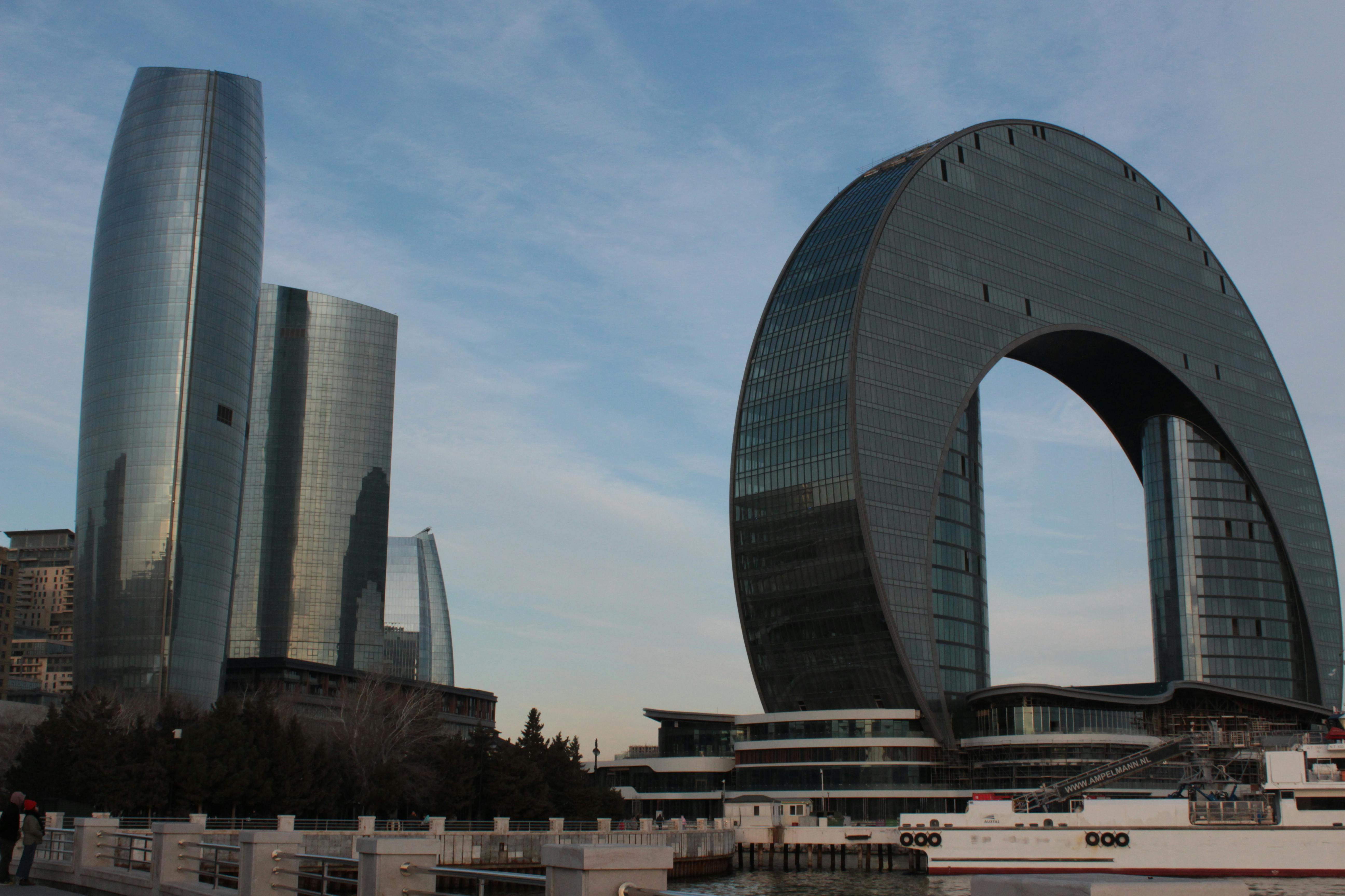 The city of beijing is surrounded by tall buildings · Free Stock Photo