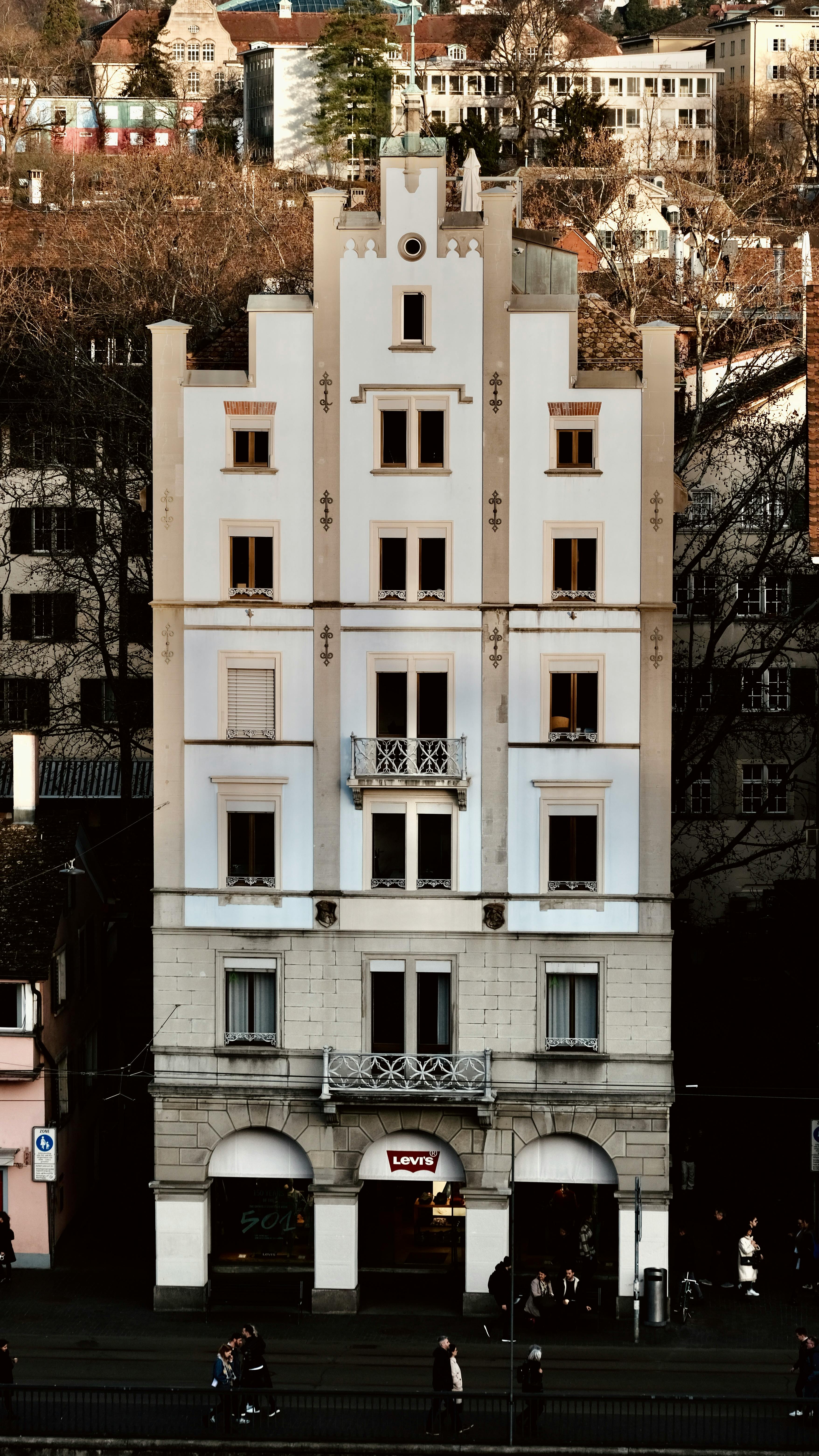 Townhouse with Store on Street in City · Free Stock Photo