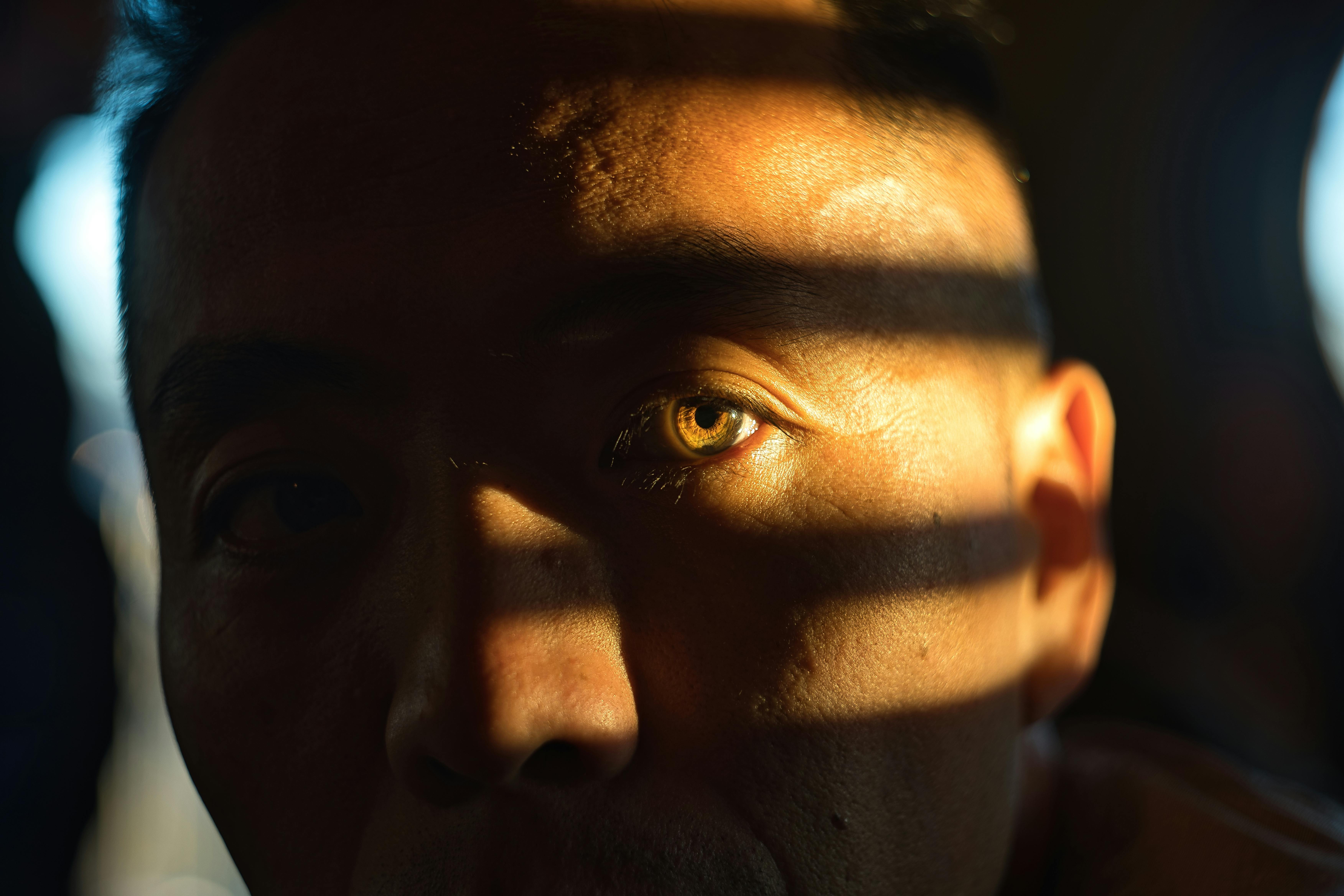 Man Face in Shadow · Free Stock Photo