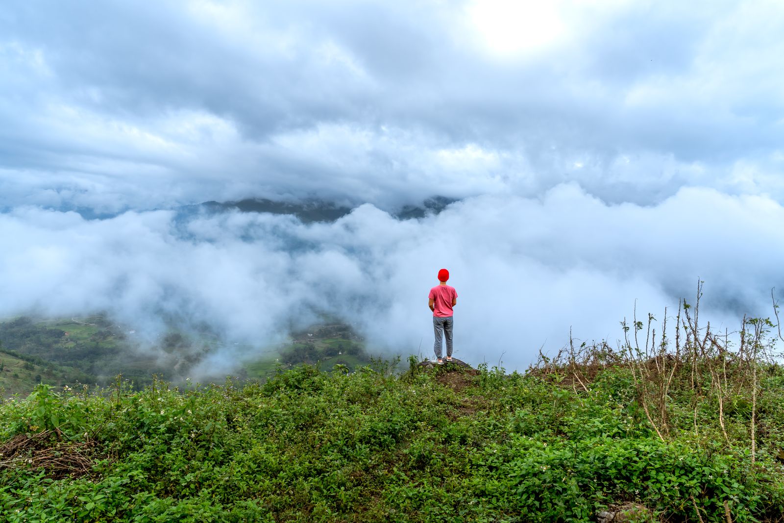 People Looking Over A Hill Photos, Download The BEST Free People ...