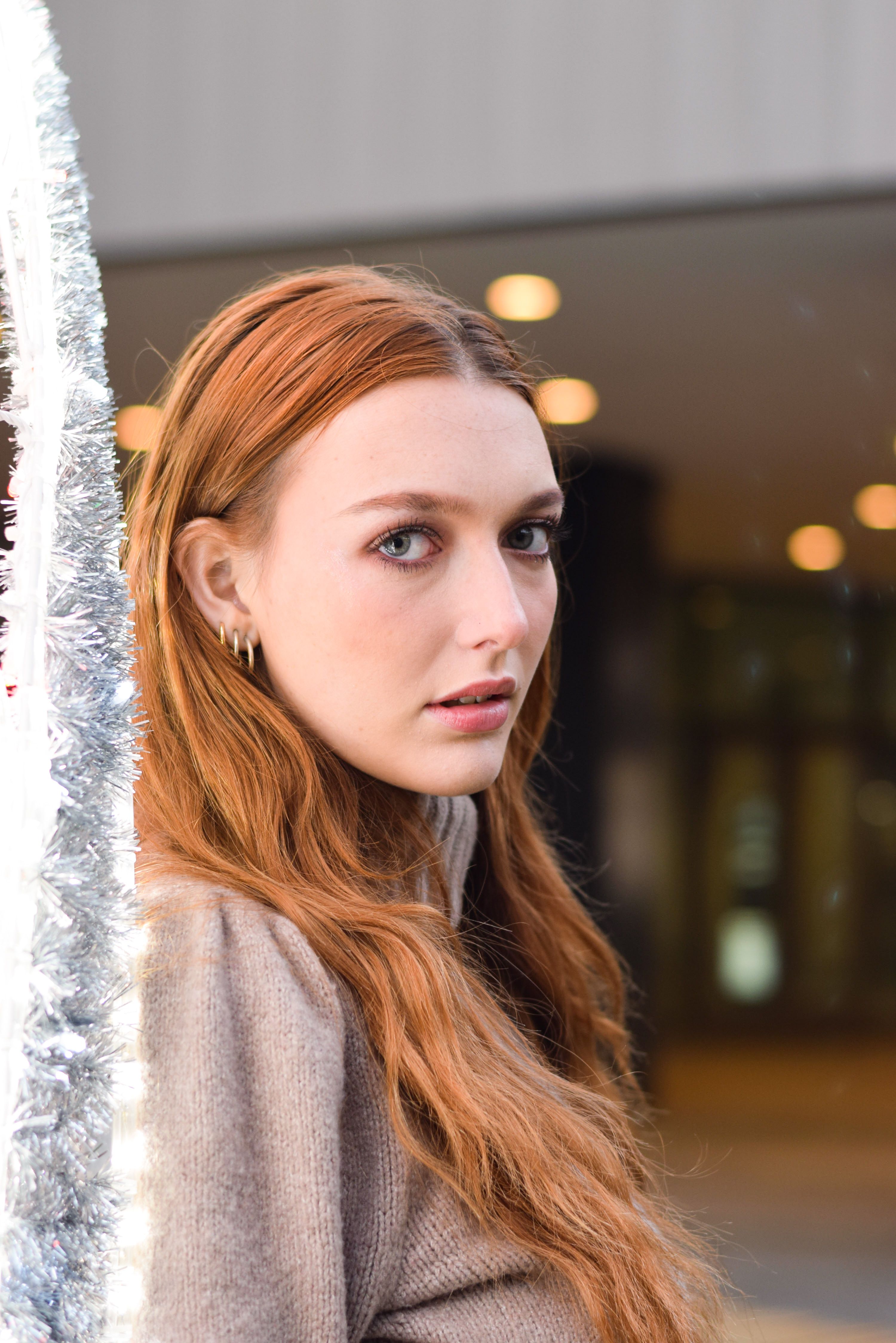 Pretty Red Haired Woman in Sweater · Free Stock Photo