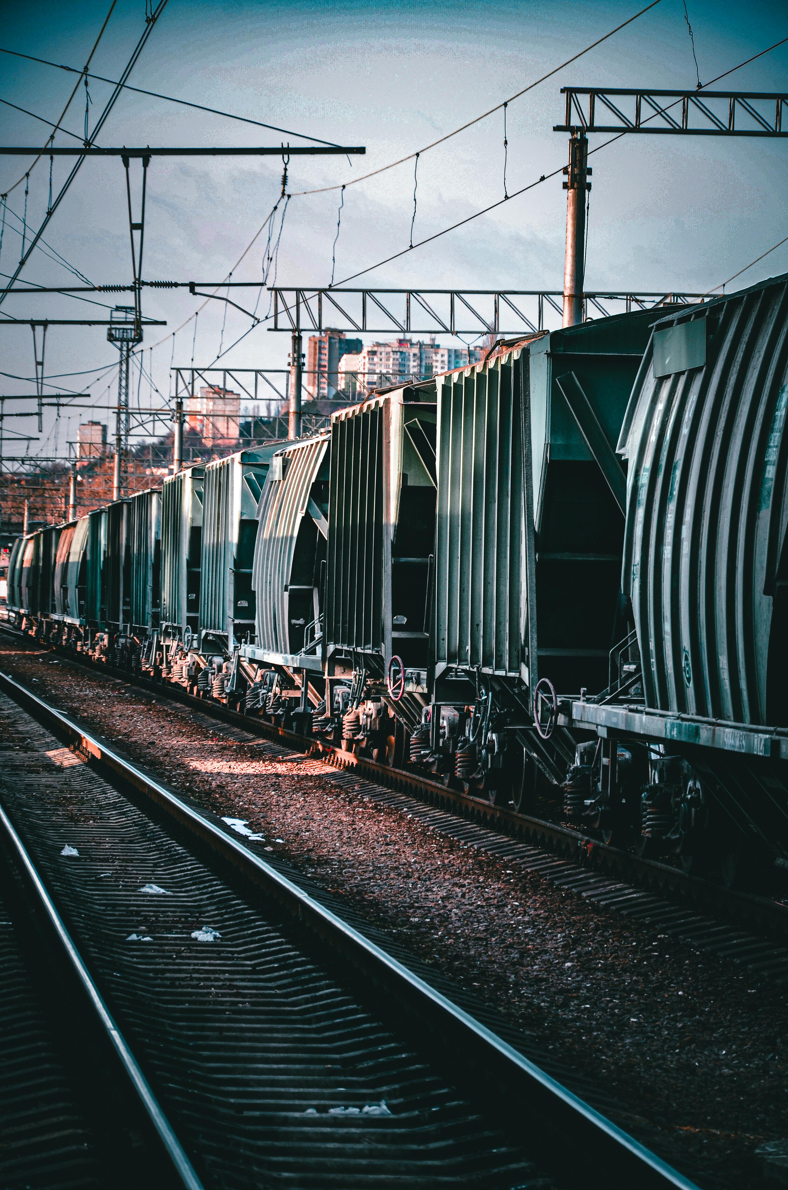 Photo of the Railway Track and a Train · Free Stock Photo