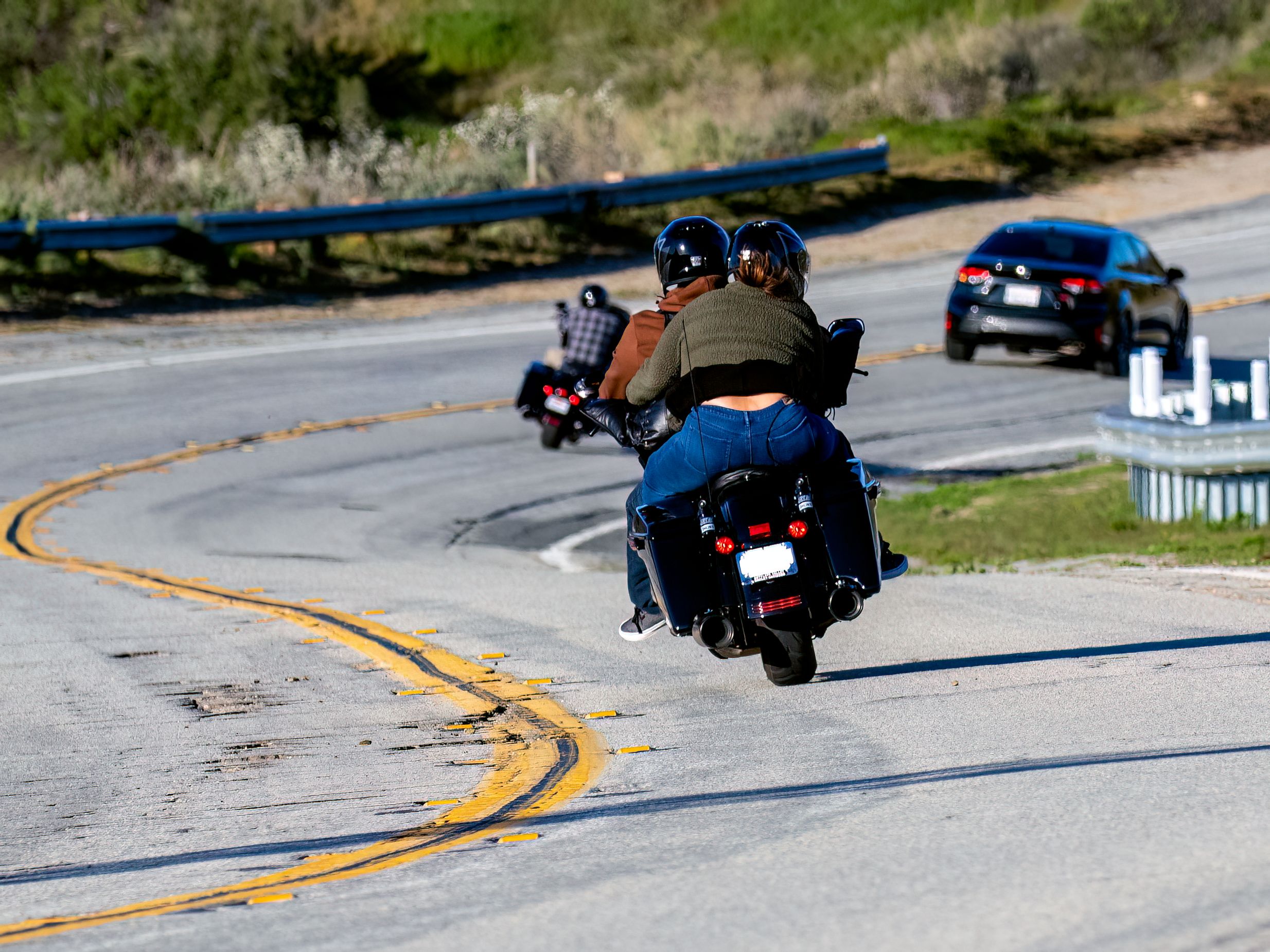 2 Person Riding Motorcycles · Free Stock Photo
