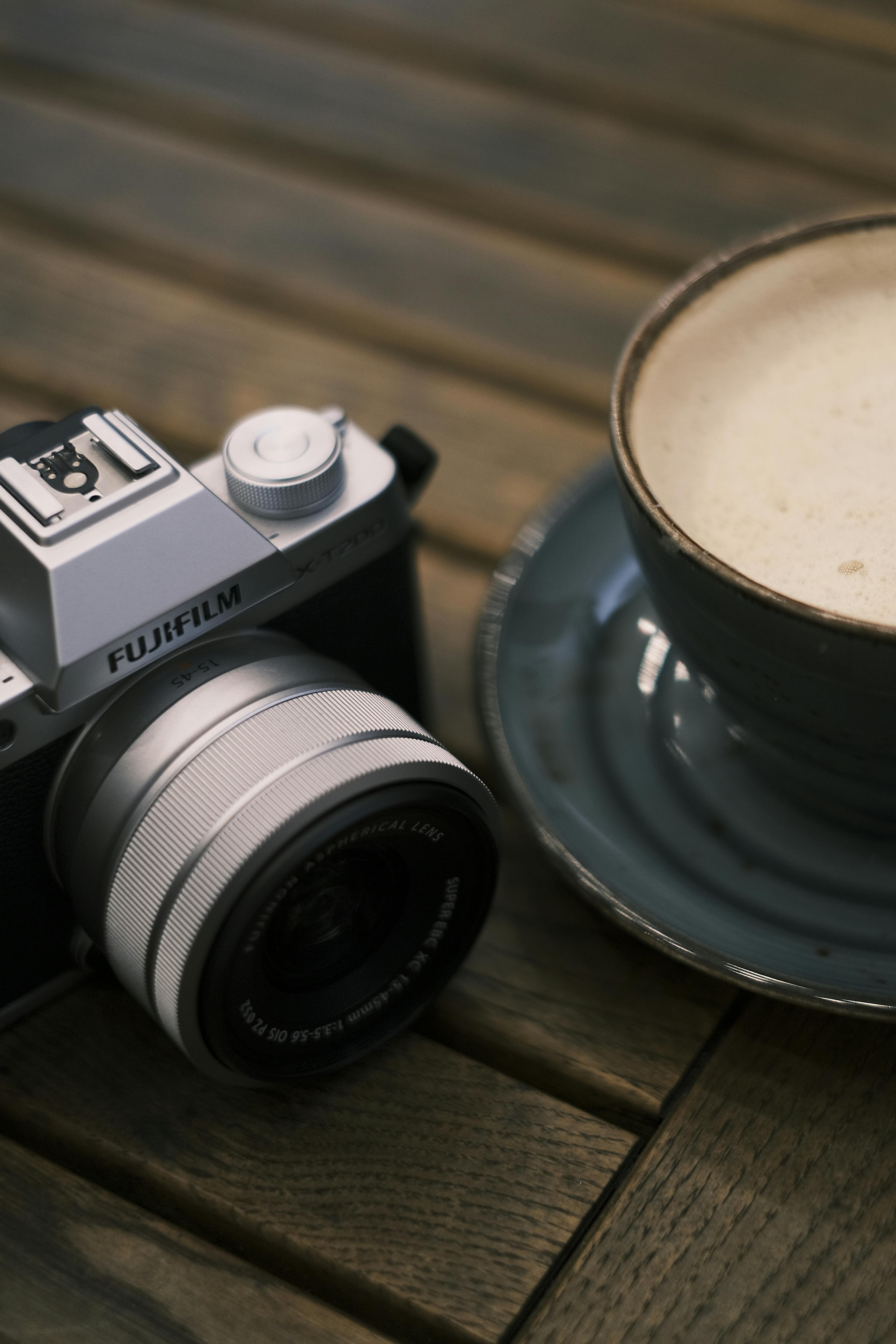 Camera and Coffee · Free Stock Photo