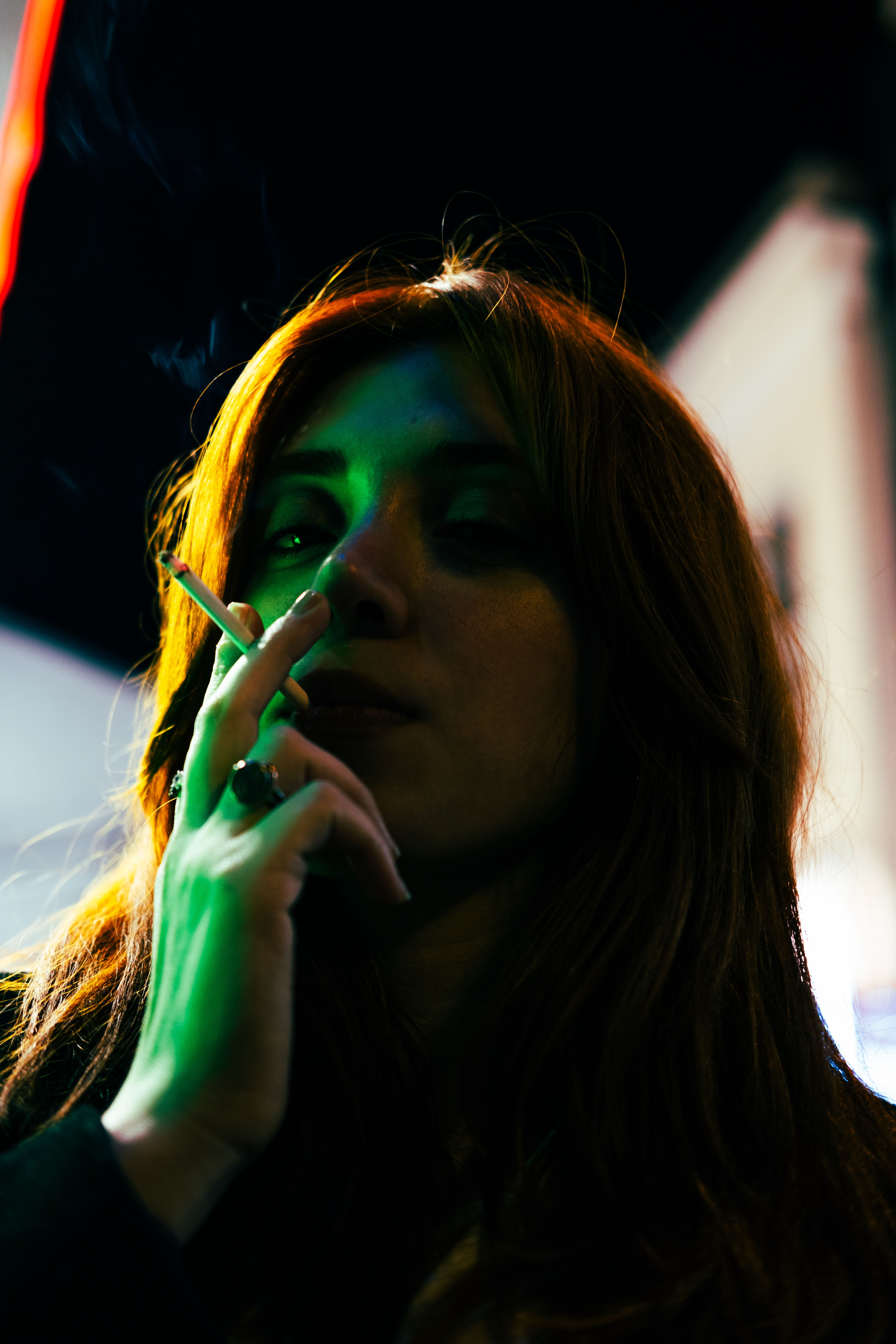 Woman Smoking Cigarette · Free Stock Photo