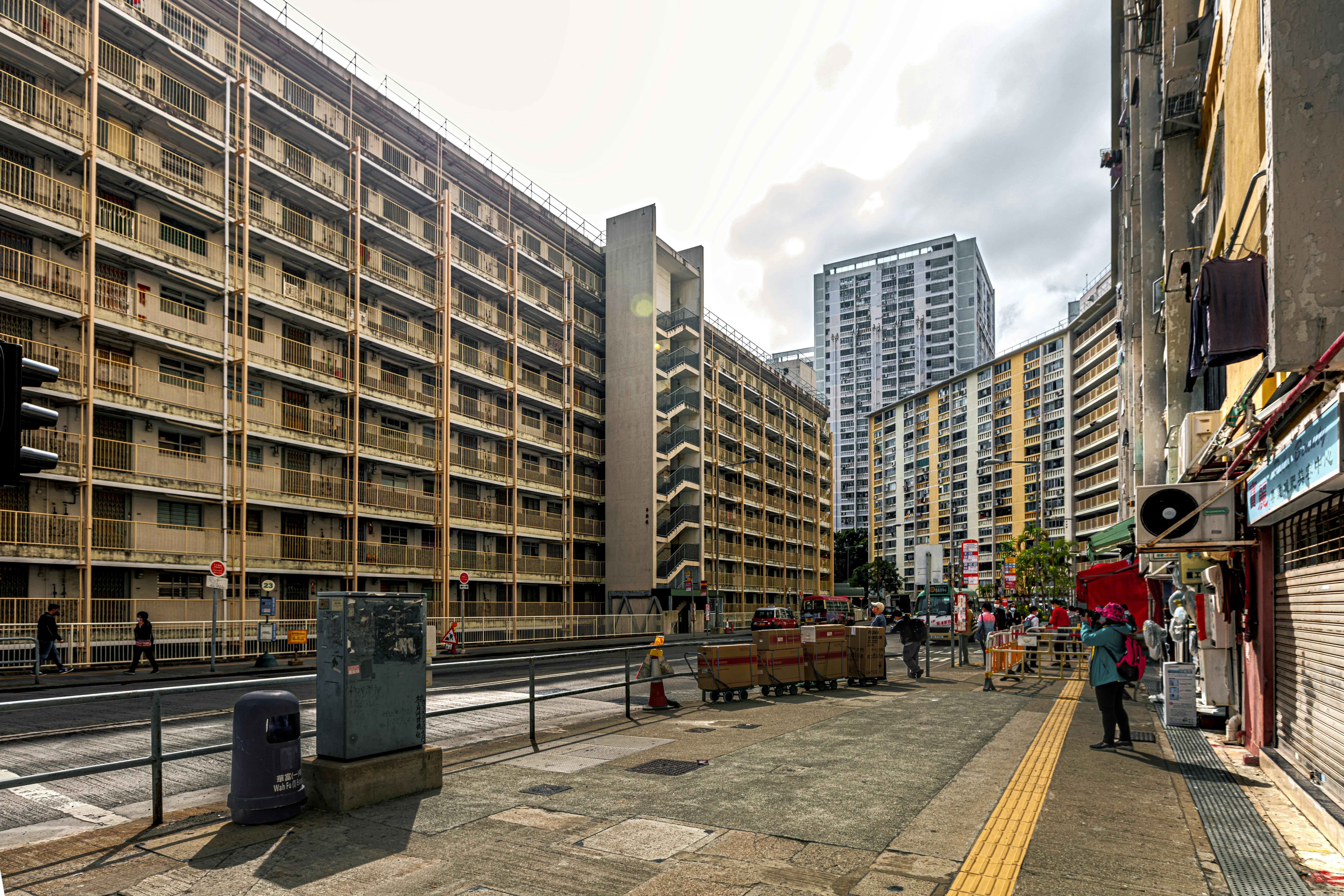 Buildings in the Wah Fu Estate, Pok Fu Lam in Hong Kong, China · Free ...