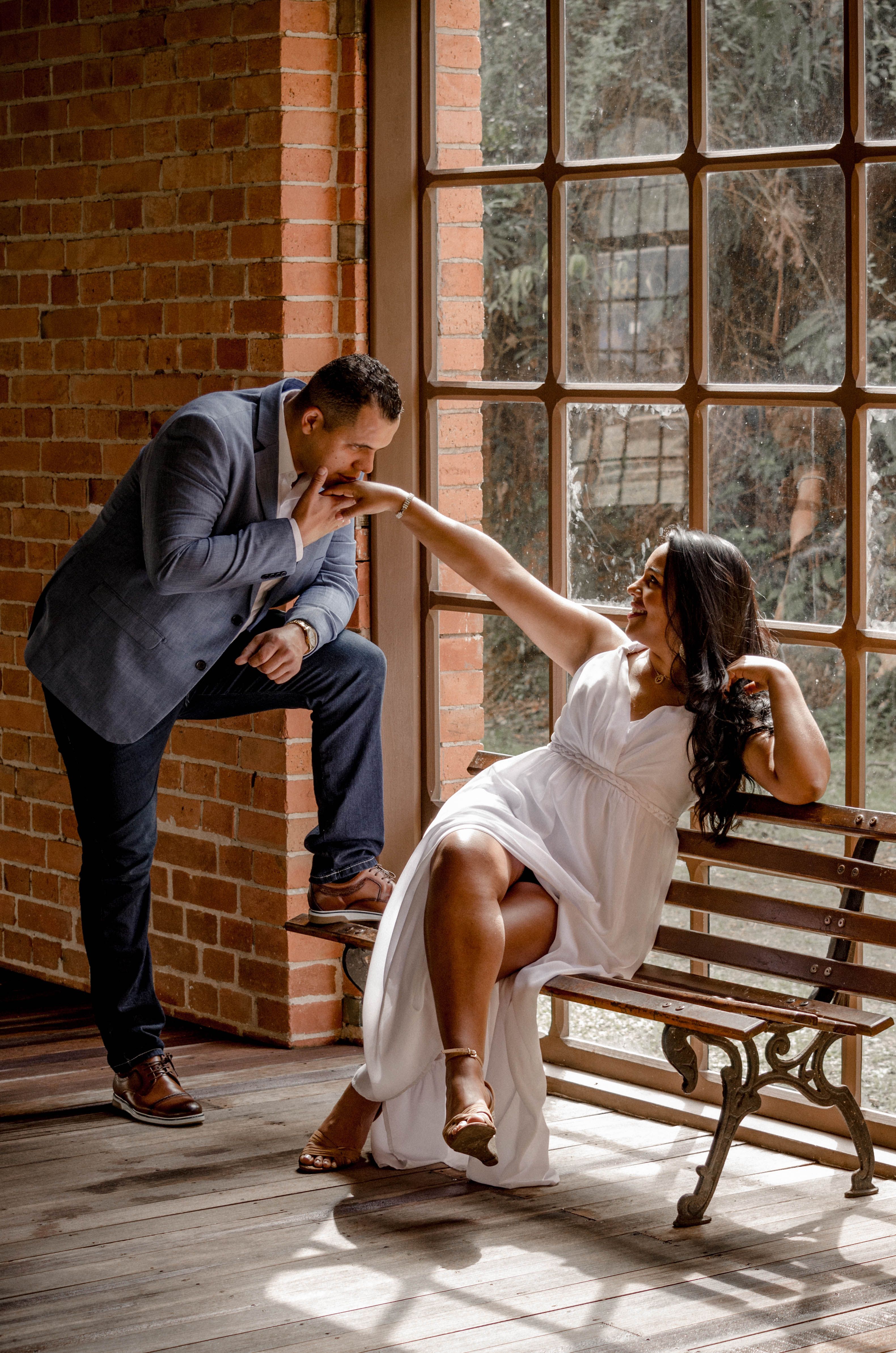 Photo of a Happy Newlywed Couple · Free Stock Photo