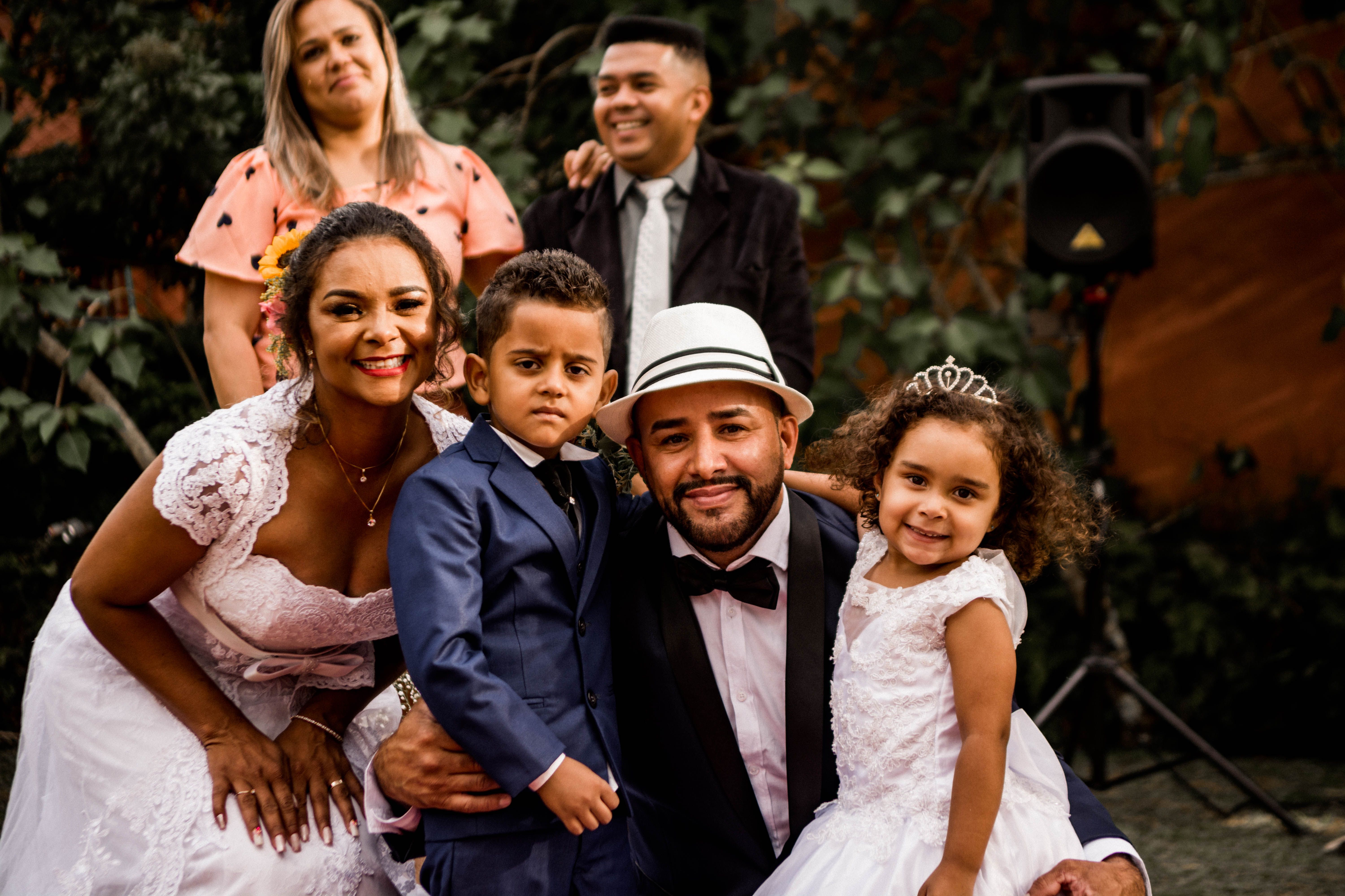 Wedding Family Portrait · Free Stock Photo